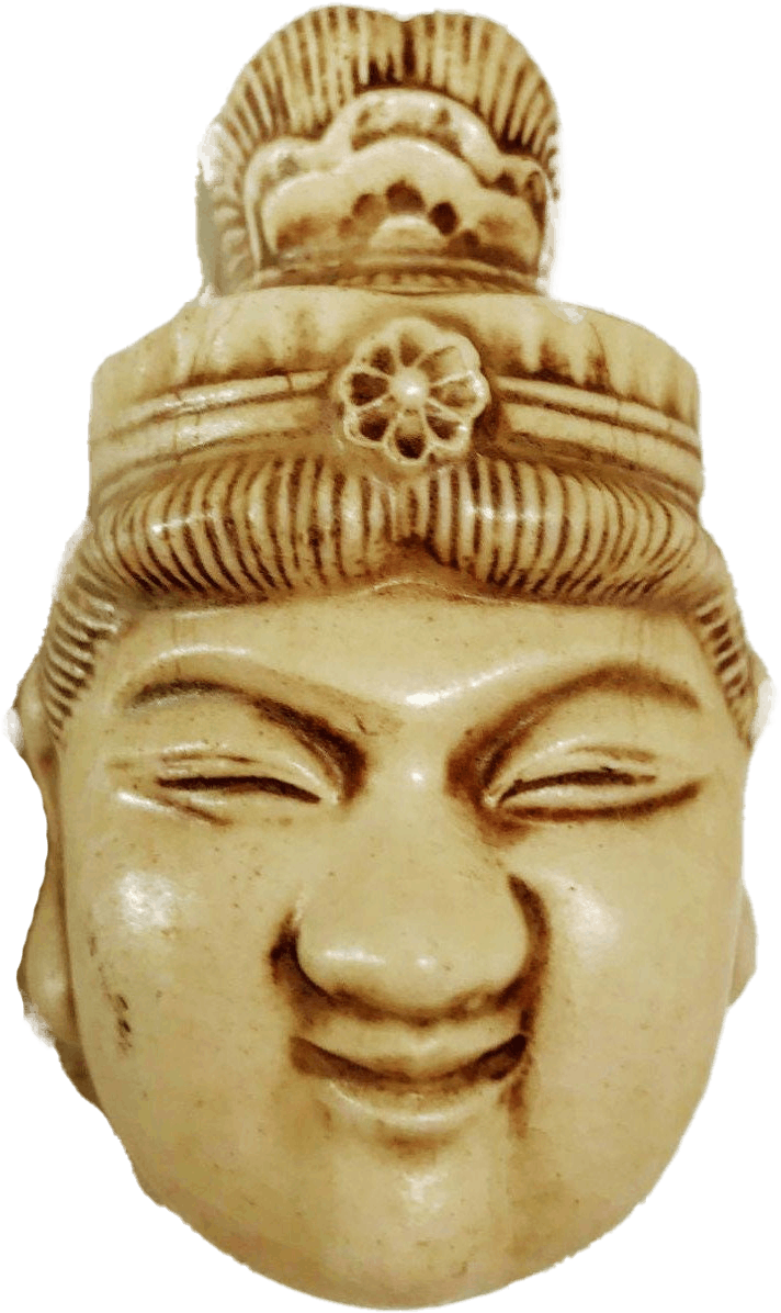Vintage Buddha Pottery Face Wall Hanging Signed | Shop THRILLING