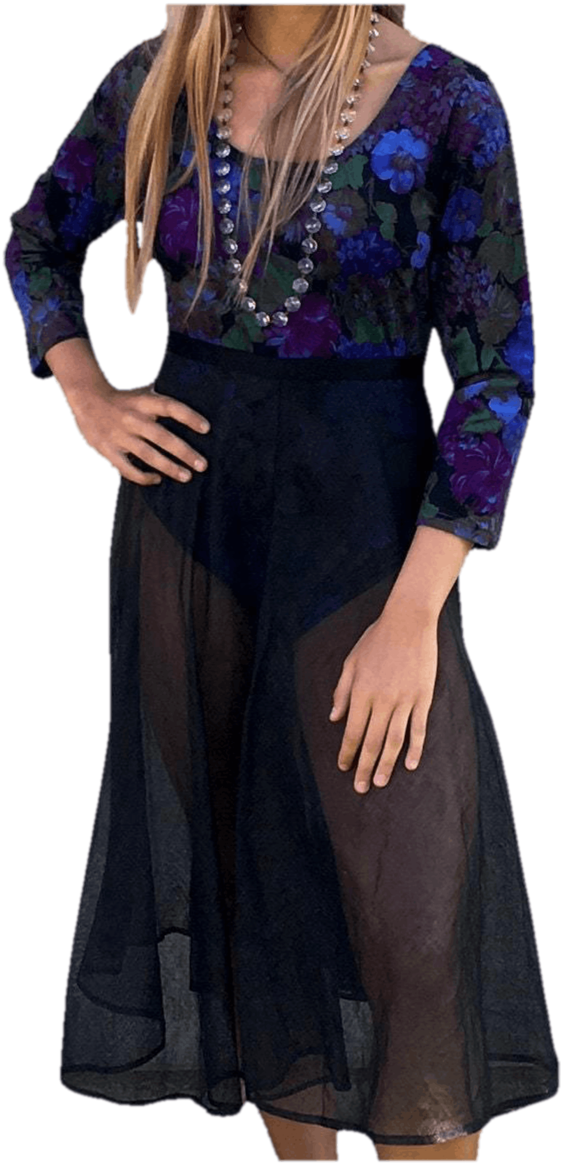 Vintage 80’s Floral Cheeky Bodysuit by Vitals Aerobic Wear | Shop THRILLING