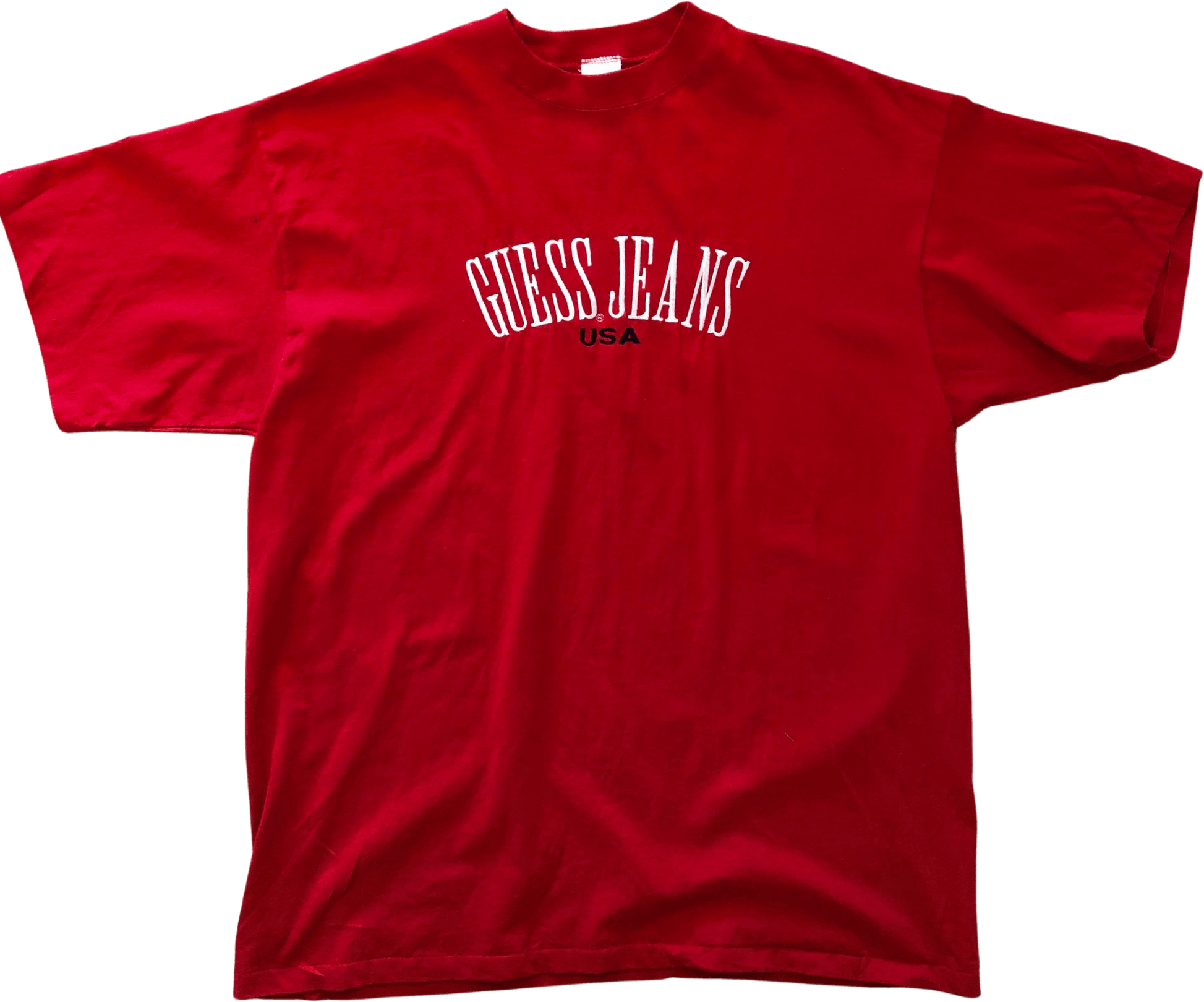 Vintage 90's Red Logo T-Shirt by GUESS | Shop THRILLING