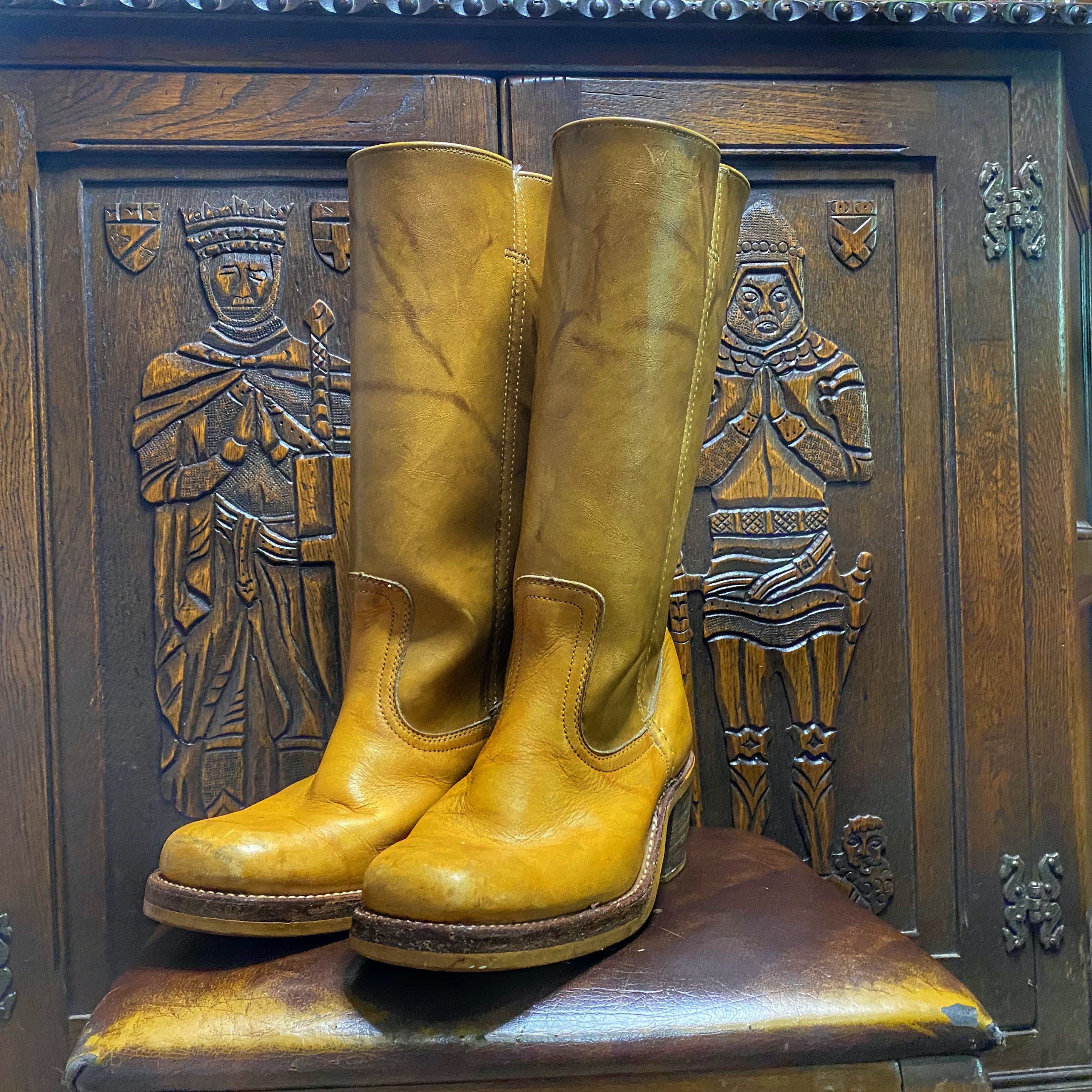 Vintage Square Toed Western Boots by Wild Country by Genesco | Shop ...