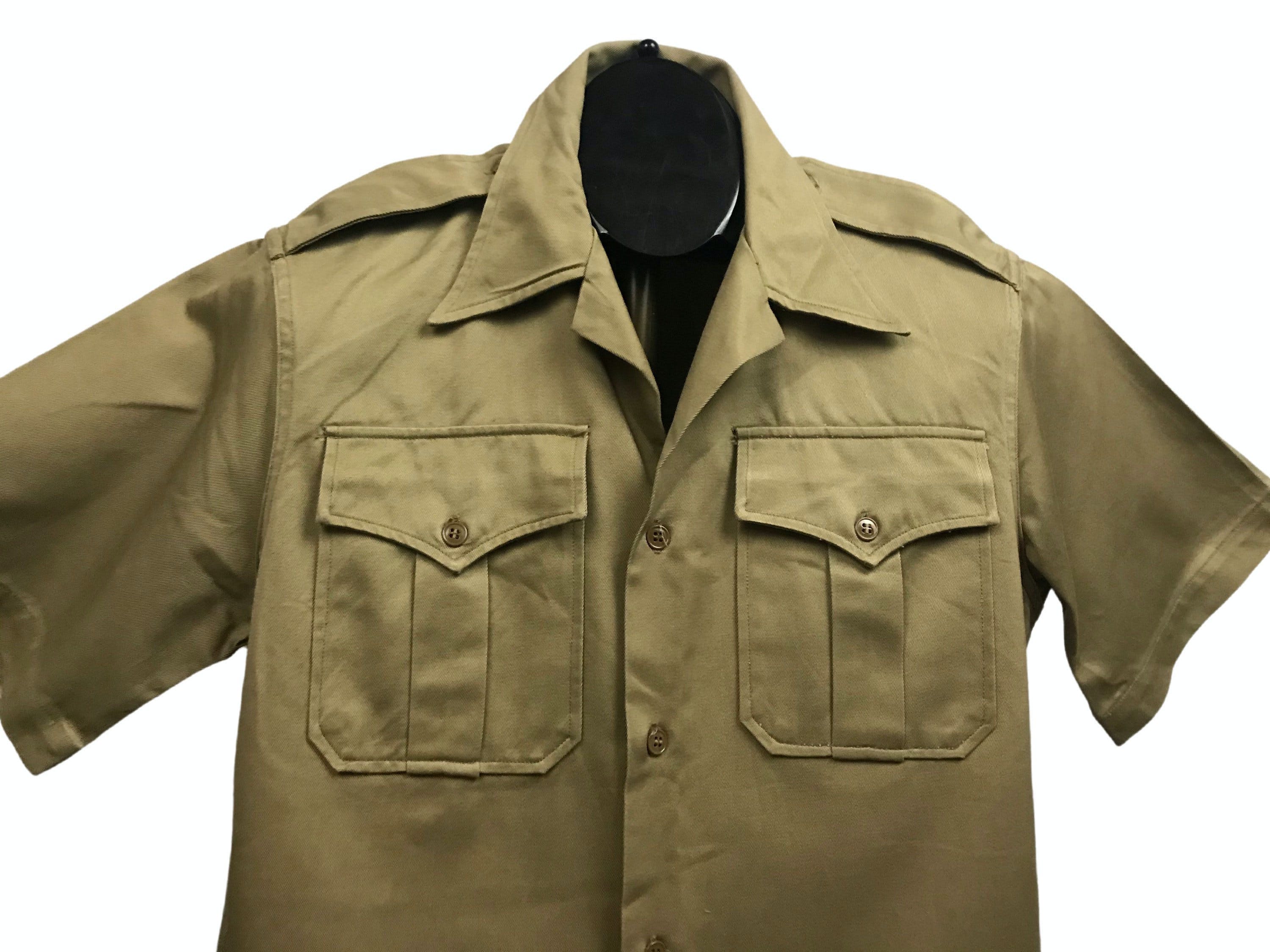 Vintage 50’s Military Button Up Shirt by Military Miller Manufacturing ...