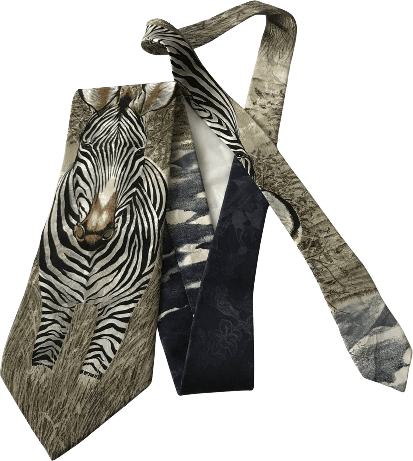 Vintage 90’s Silk Zebra Tie by Marc Dennis | Shop THRILLING