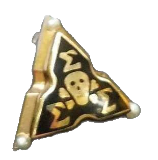 Vintage 10k Gold Tri-Sigma Skull Sorority Pin | Shop THRILLING