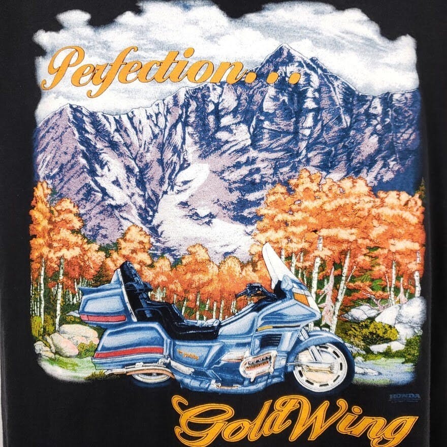 Vintage Honda Gold Wing Motorcycle Men's T-Shirt | Shop THRILLING