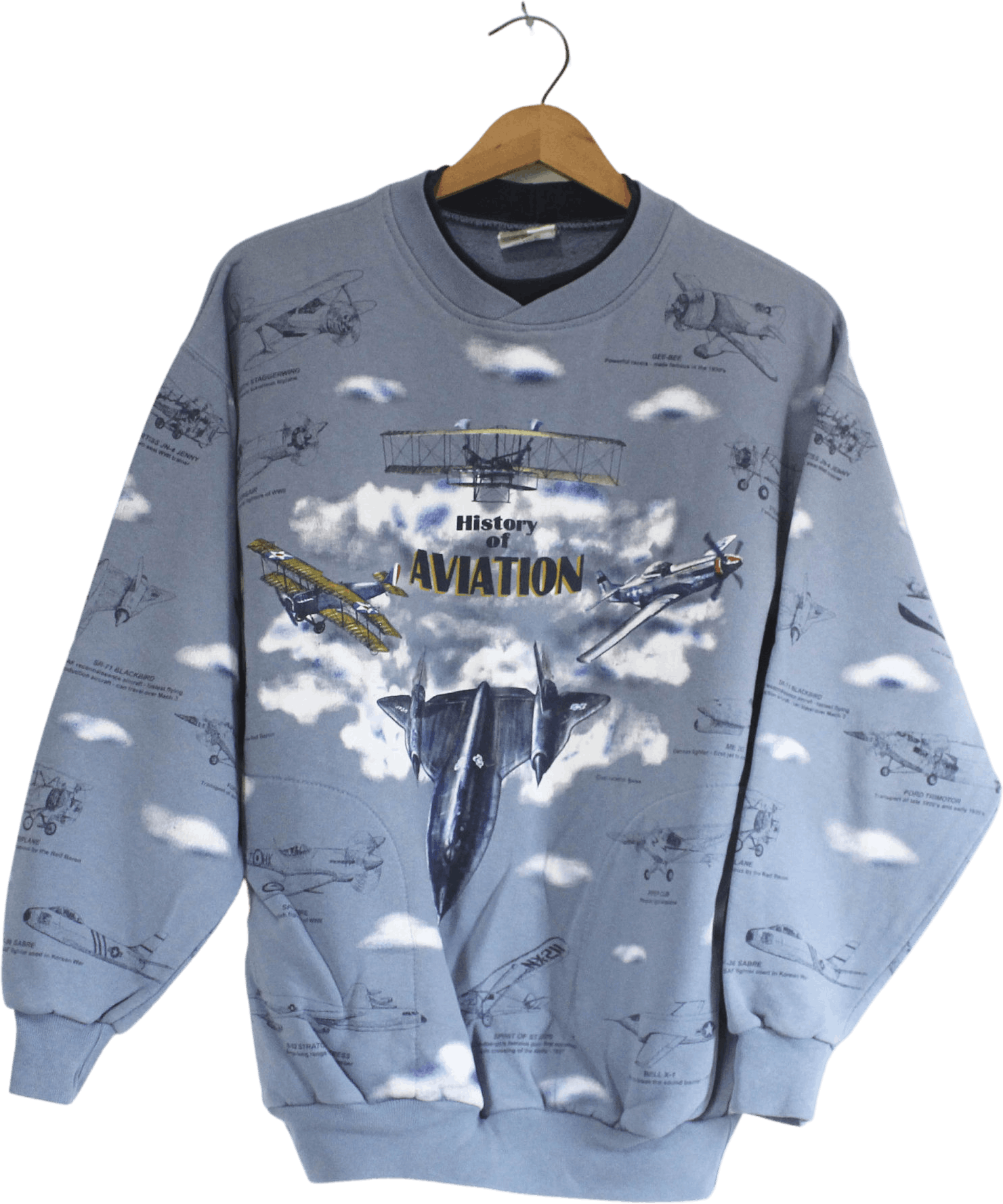 Vintage Aviation Sweatshirt with Pockets by Art Unlimited | Shop THRILLING