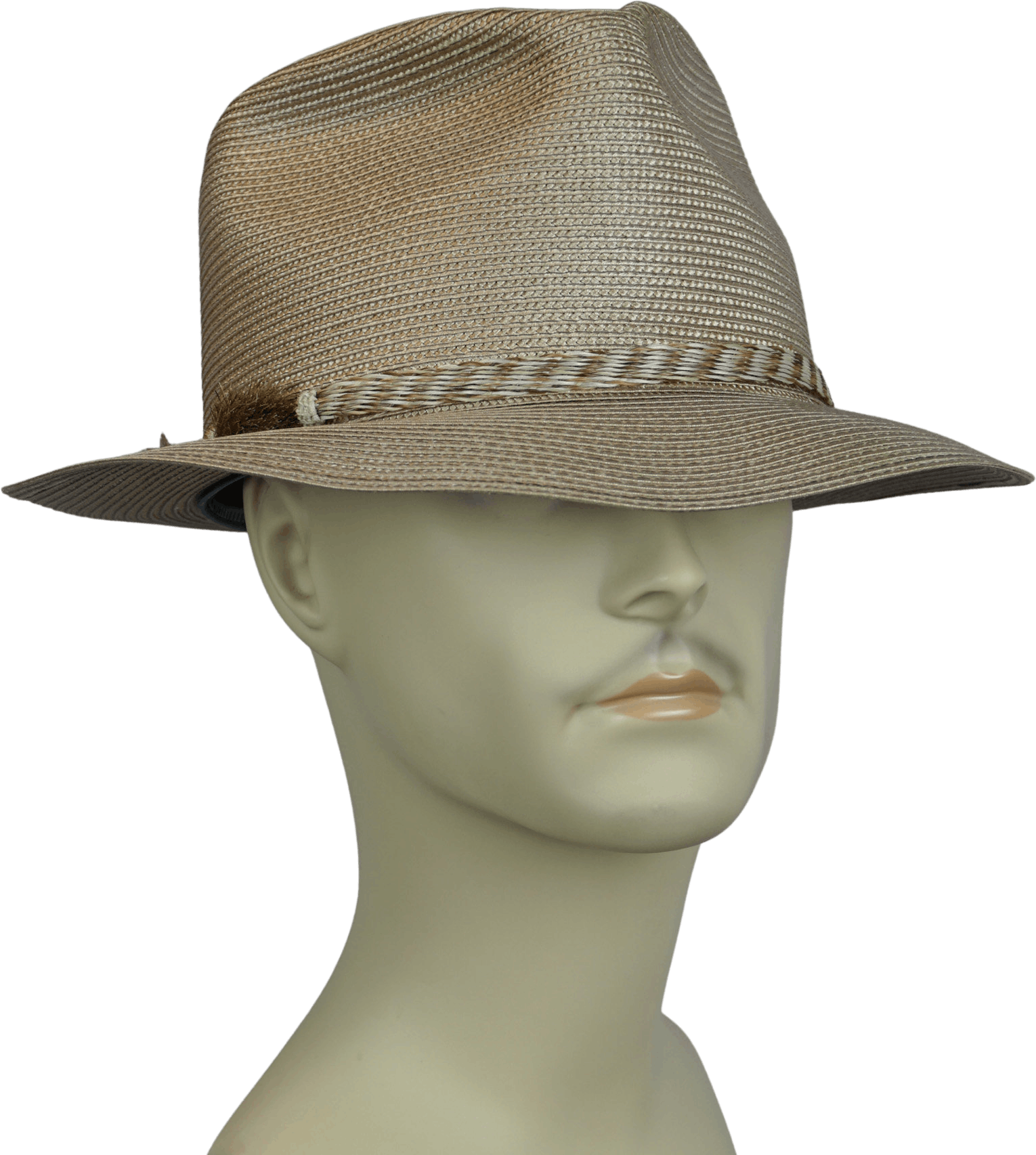 Vintage Taupe Colored Straw Fedora by Dobbs | Shop THRILLING