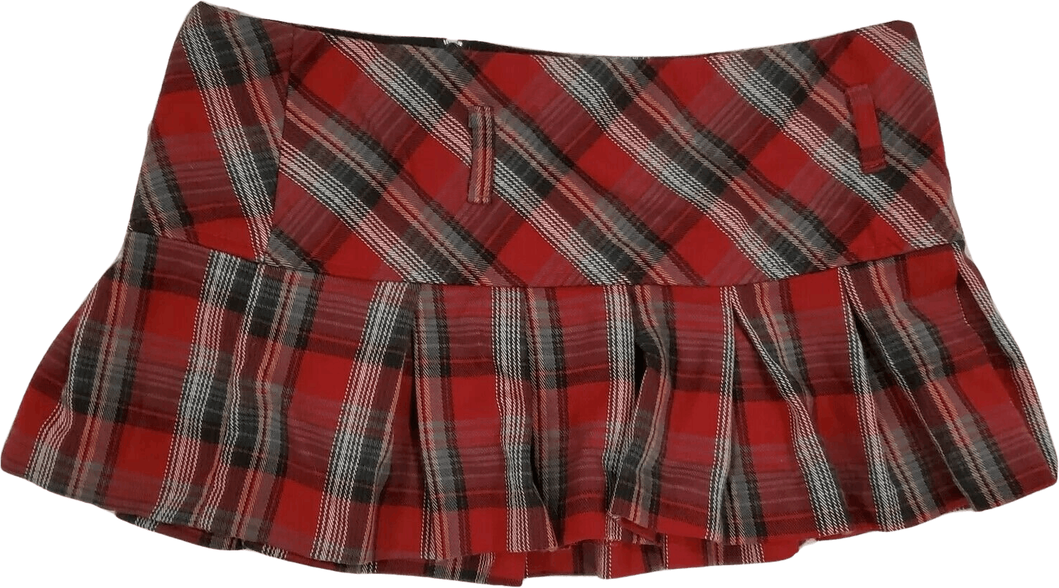Vintage Red Plaid School Girl Pleated Mini Skirt by Toybox Clothing ...