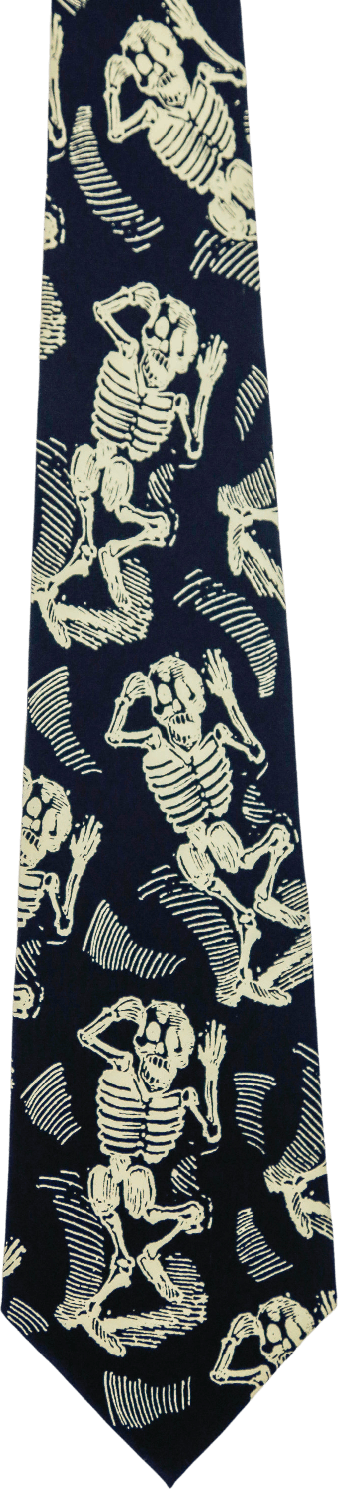 Vintage Rare Skeleton Print Silk Necktie by Acme Studios | Shop THRILLING