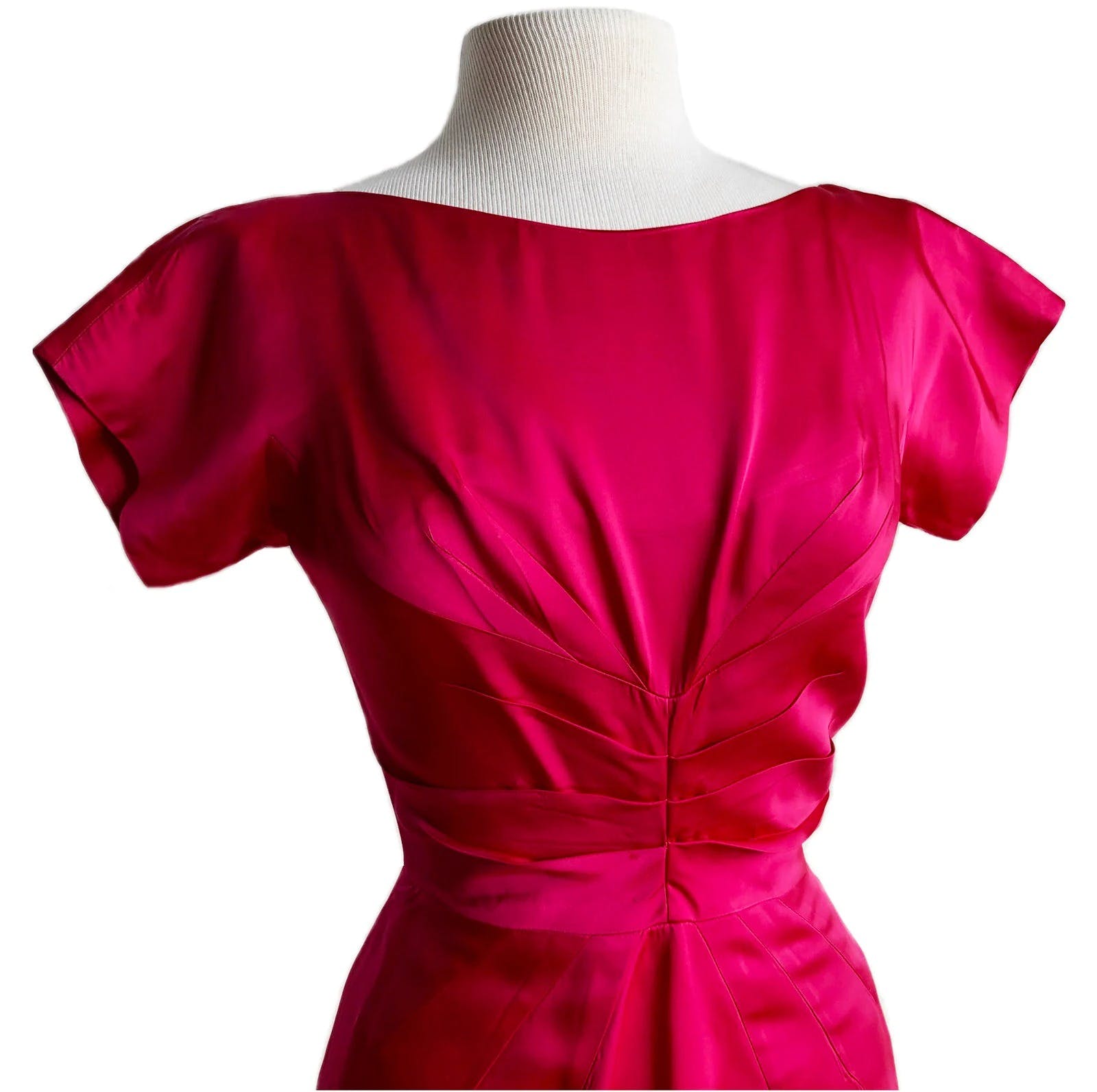 Vintage 50’s Magenta Cocktail Wiggle Dress | Shop THRILLING