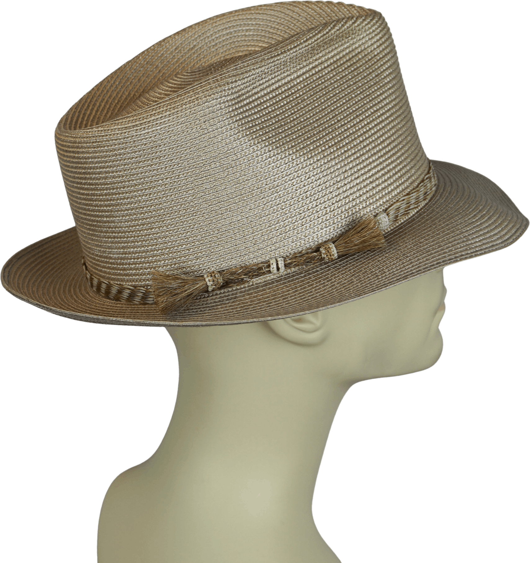 Vintage Taupe Colored Straw Fedora by Dobbs | Shop THRILLING