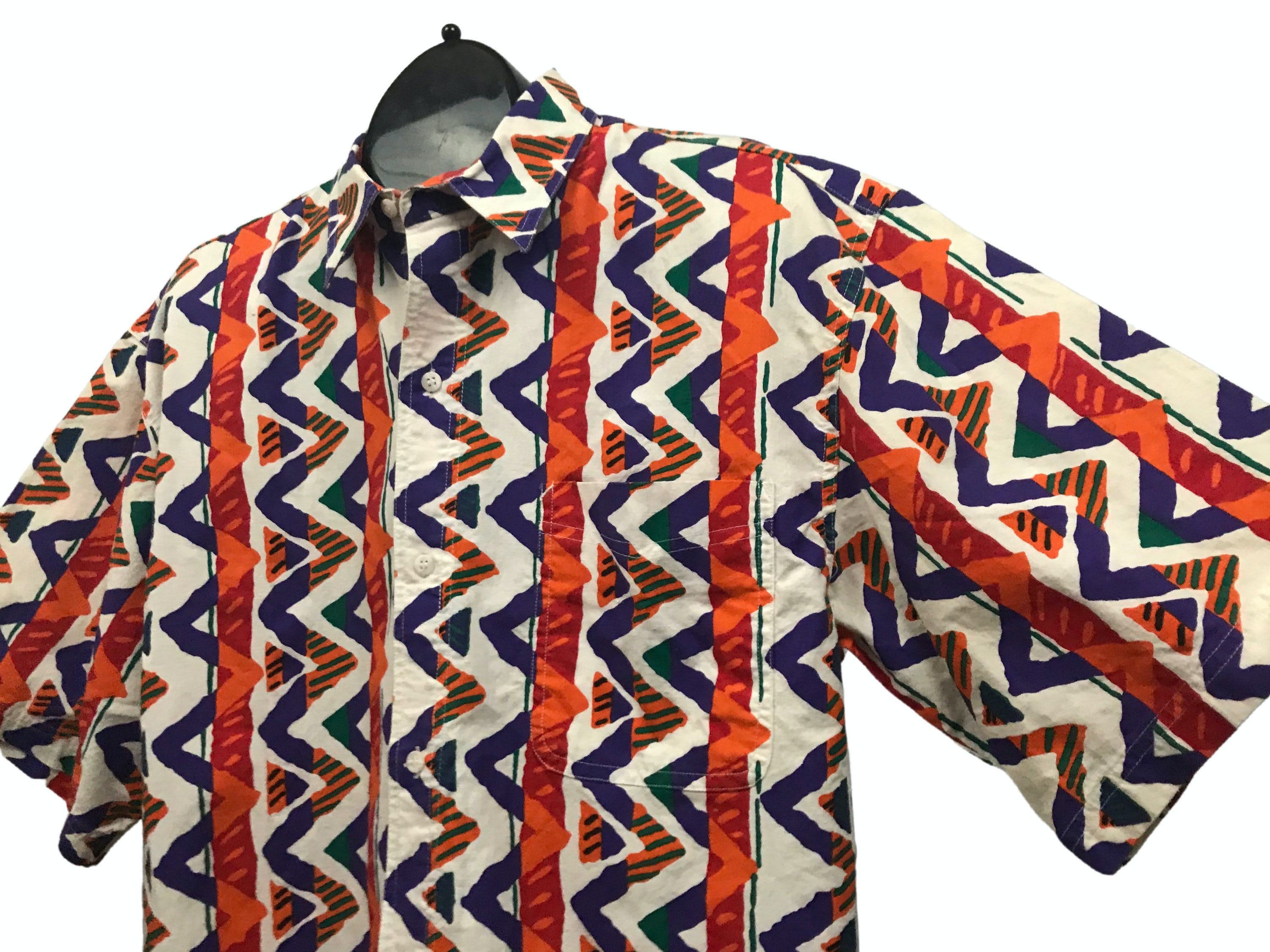 Vintage 90’s Printed Button Down Shirt by Bugle Boy Co. | Shop THRILLING