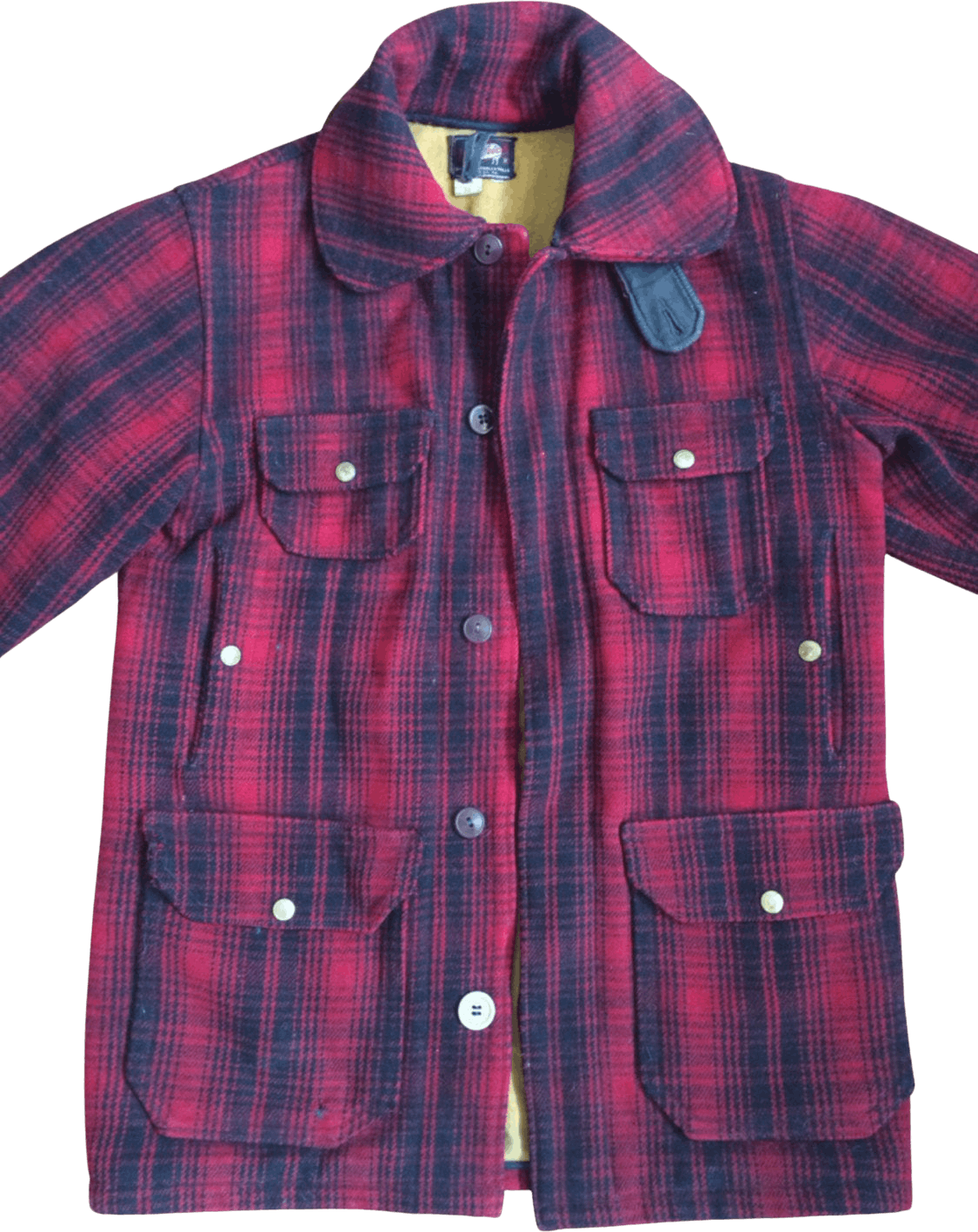 Vintage 40's/50's Red and Black Plaid Hunting Coat by Woolrich | Shop ...