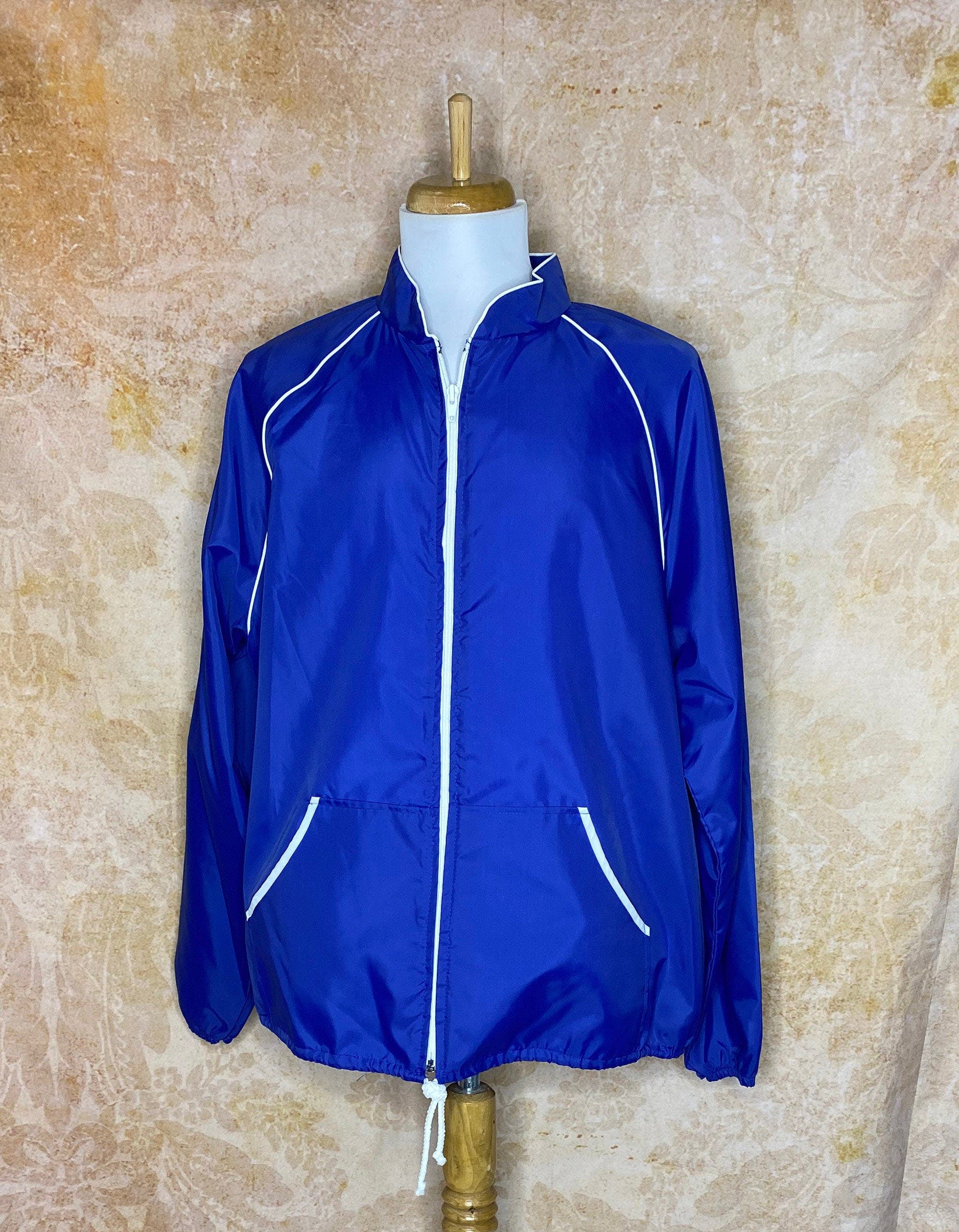 Vintage 80's Blue Nylon Windbreaker | Shop THRILLING