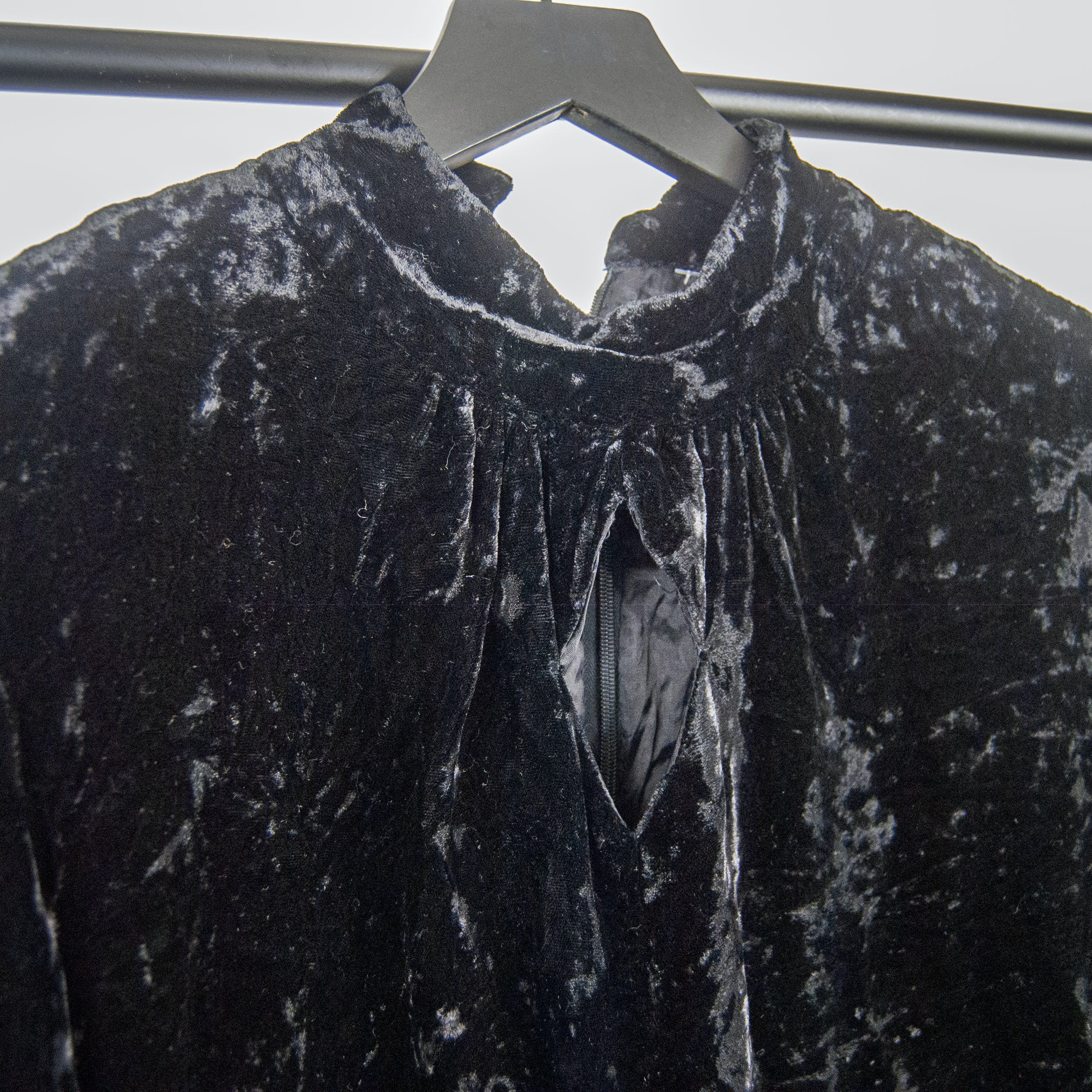 Vintage 70's Gothic Velvet Keyhole Maxi Dress | Shop THRILLING
