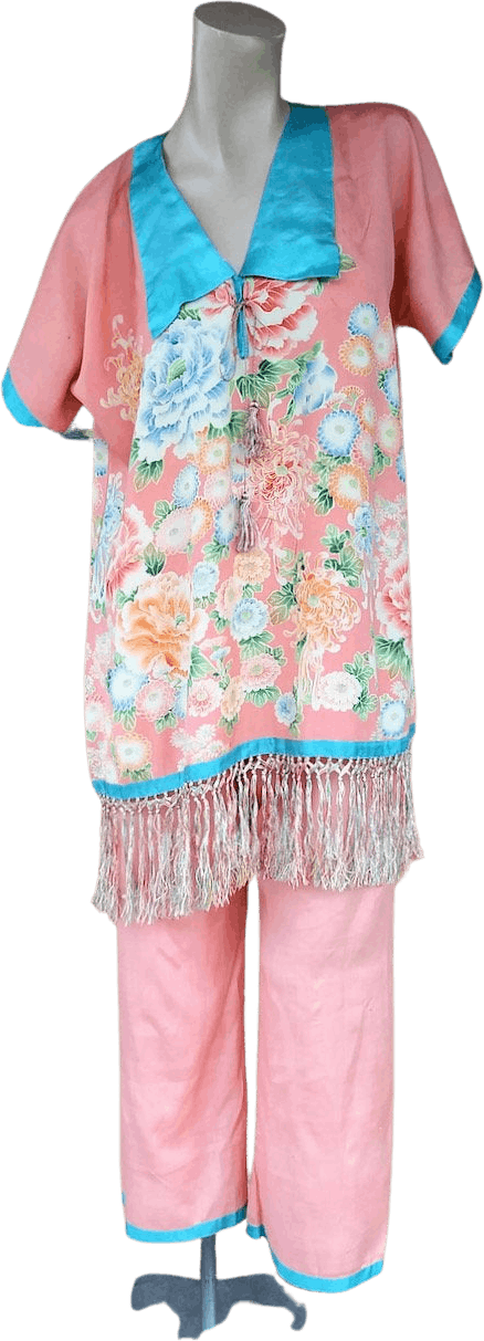 Vintage 20’s Silk Lounging Beach Pajamas | Shop THRILLING