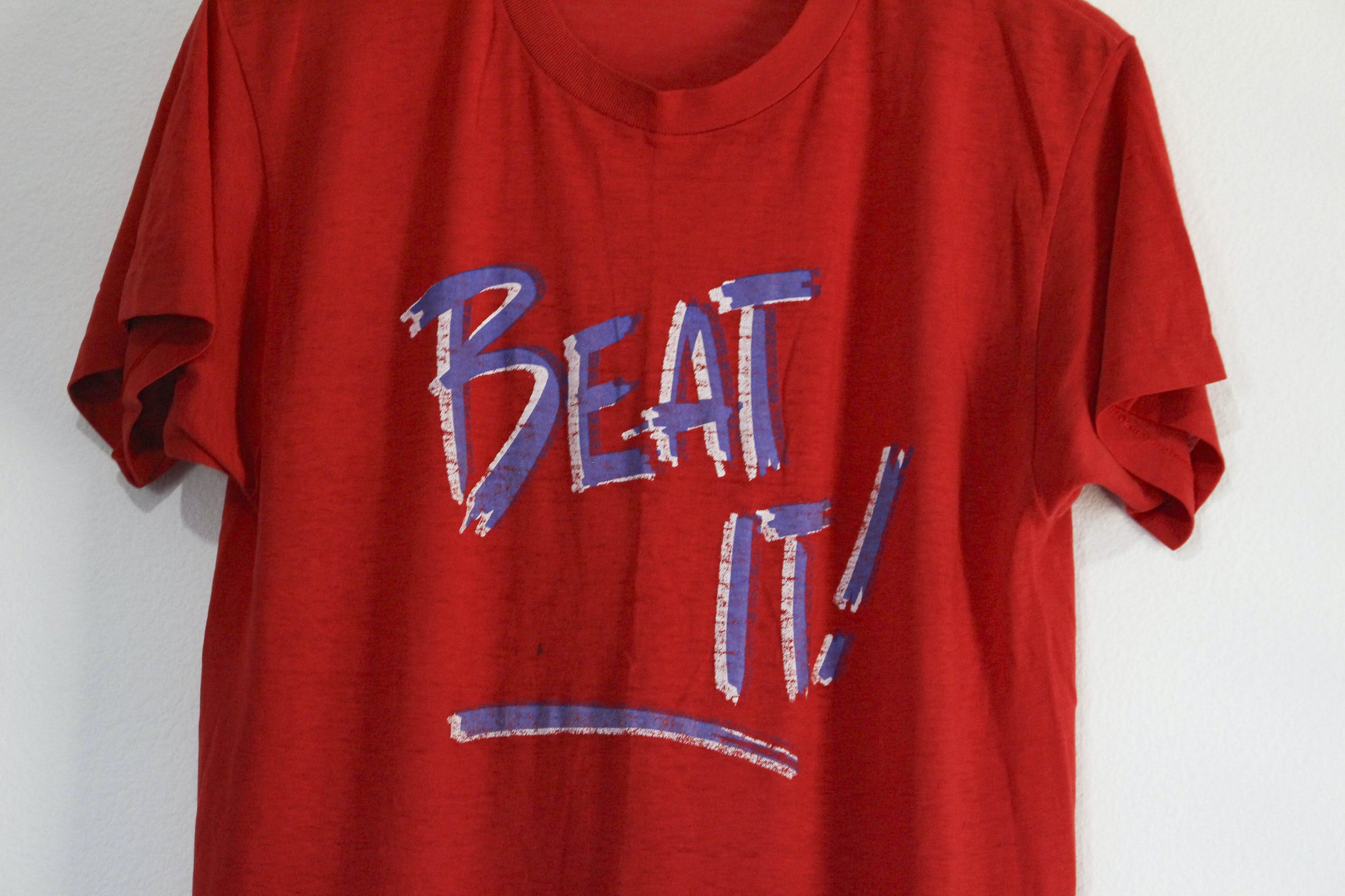 Vintage Red Beat It T-Shirt | Shop THRILLING