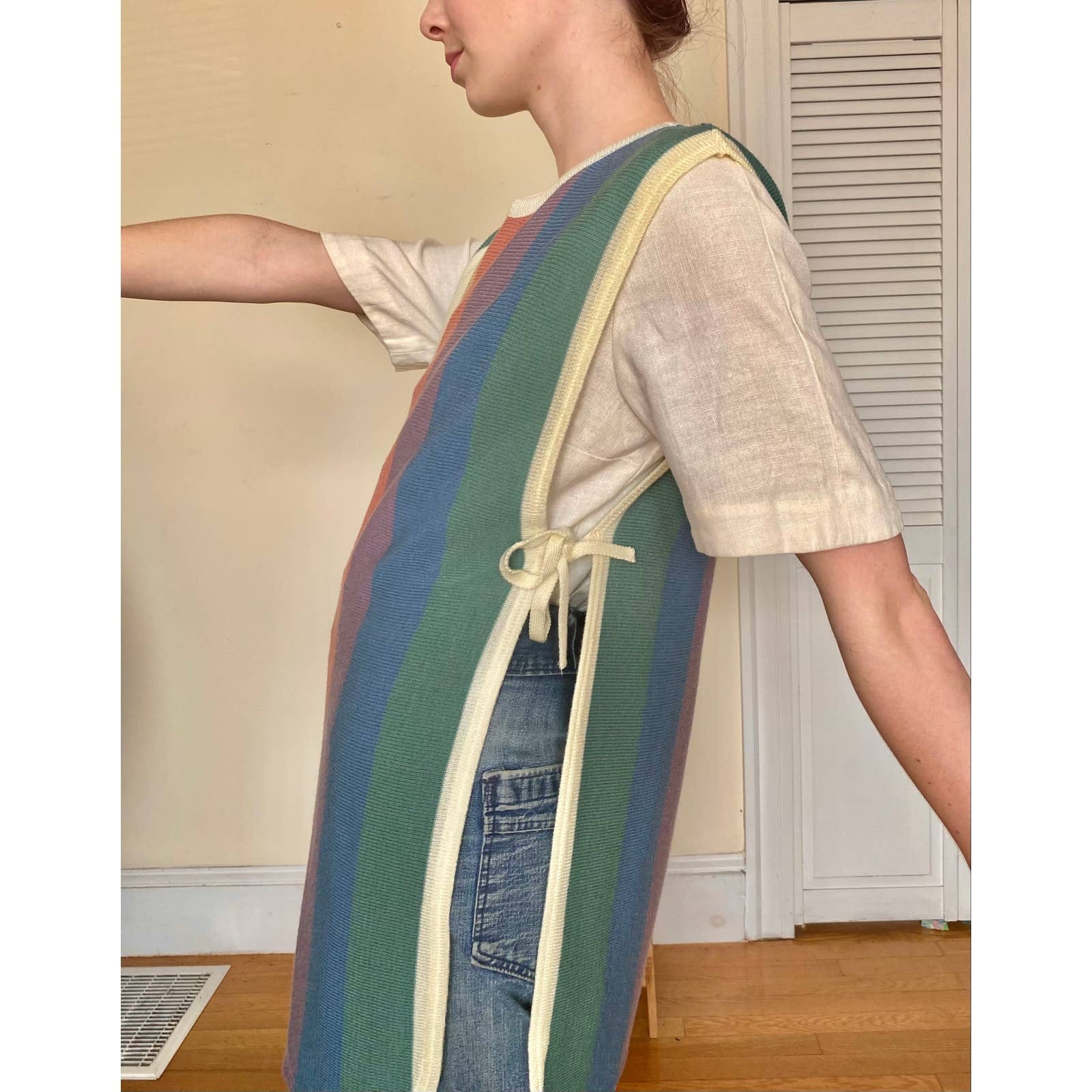 Vintage 70’s Rainbow Knit Overlay Top | Shop THRILLING