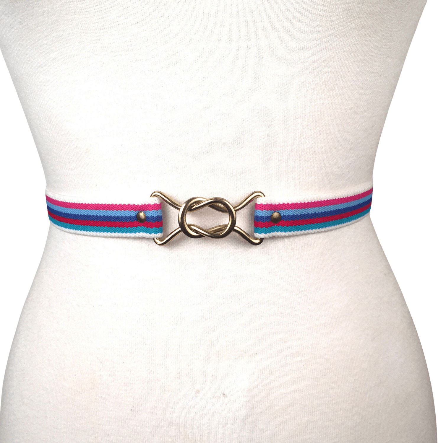 Vintage 70’s Multicolor Striped Stretch Belt | Shop THRILLING