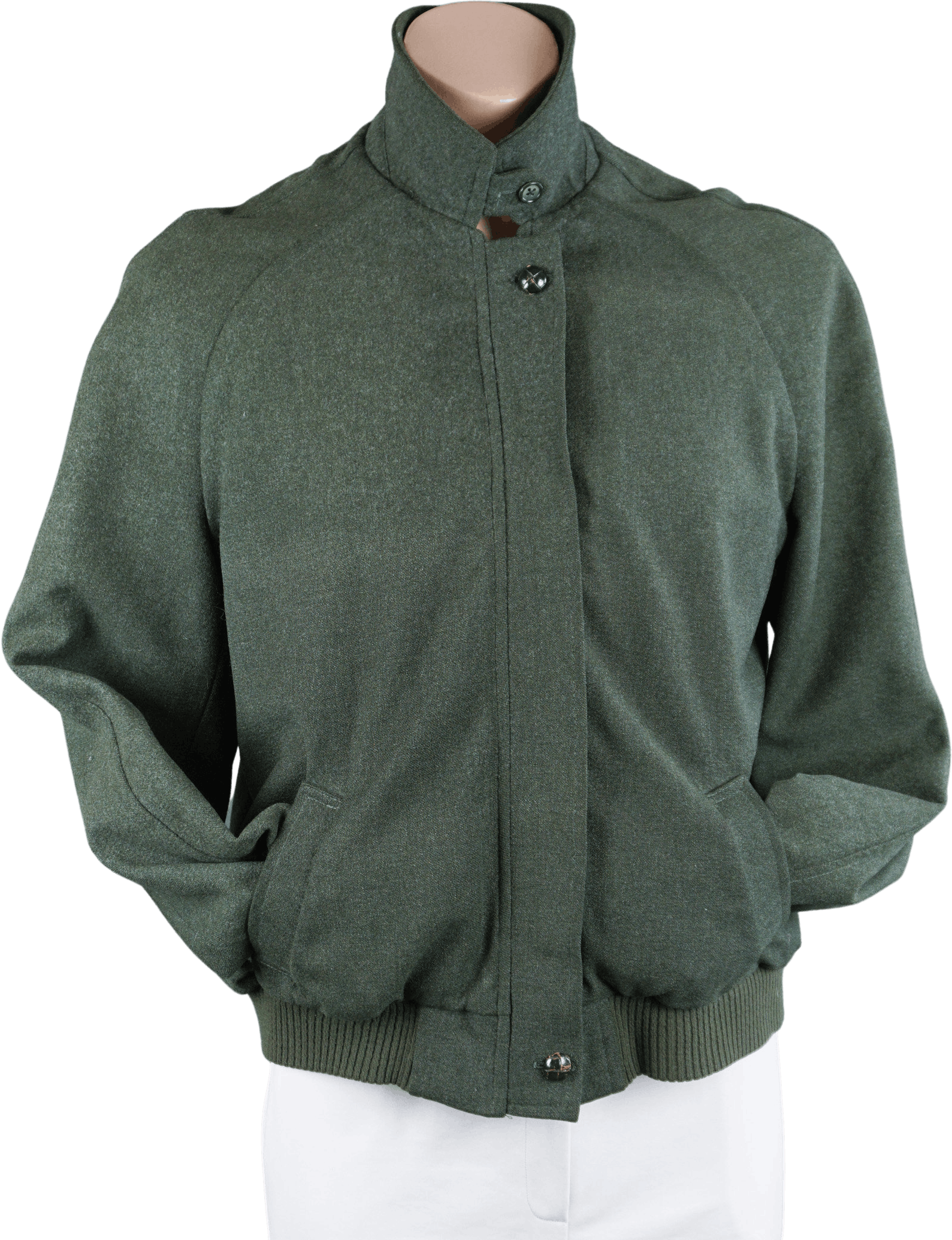 Vintage Loden Green Wool Bomber Jacket by Orvis | Shop THRILLING