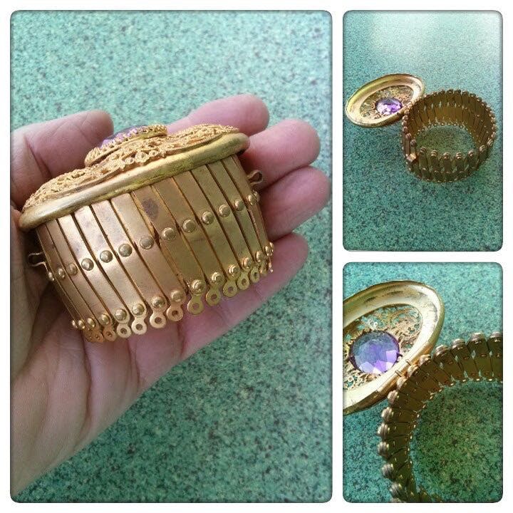 Vintage Edwardian Expandable Gate Brass Purse | Shop THRILLING