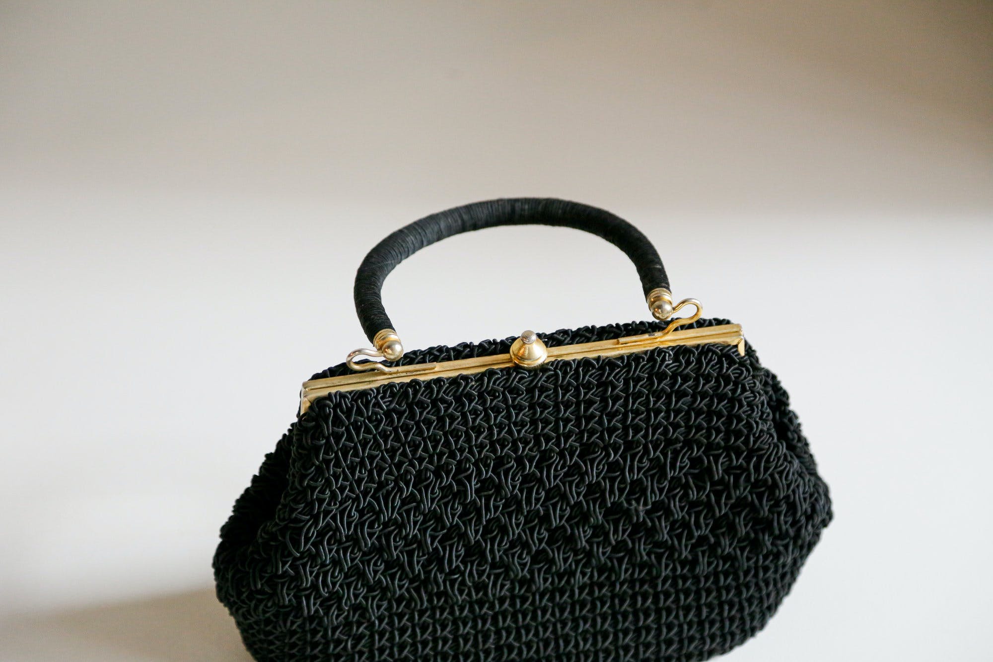 Vintage Black Crochet Mini Bag | Shop THRILLING