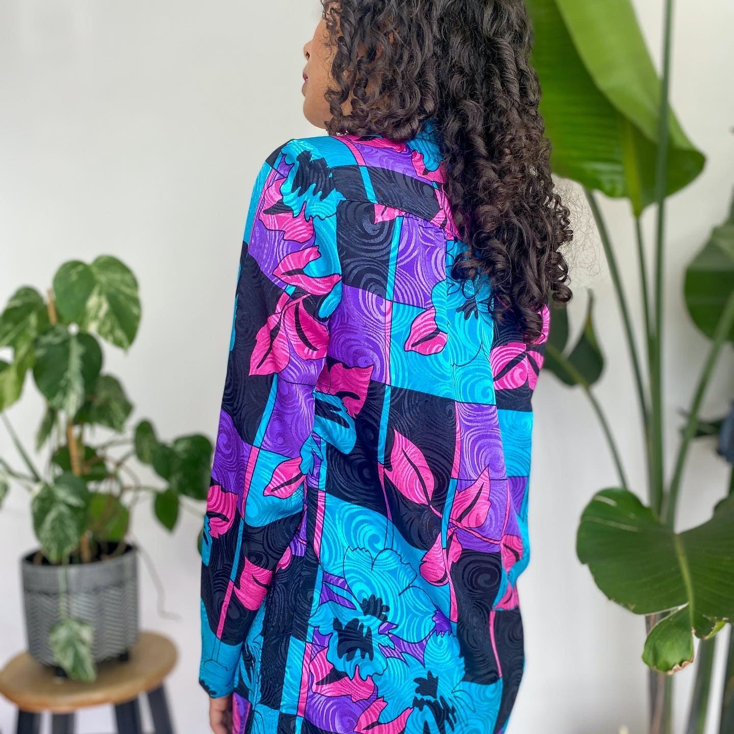 Vintage 80’s Brightly Colored Abstract Multi Print Blazer by Tan Jay ...