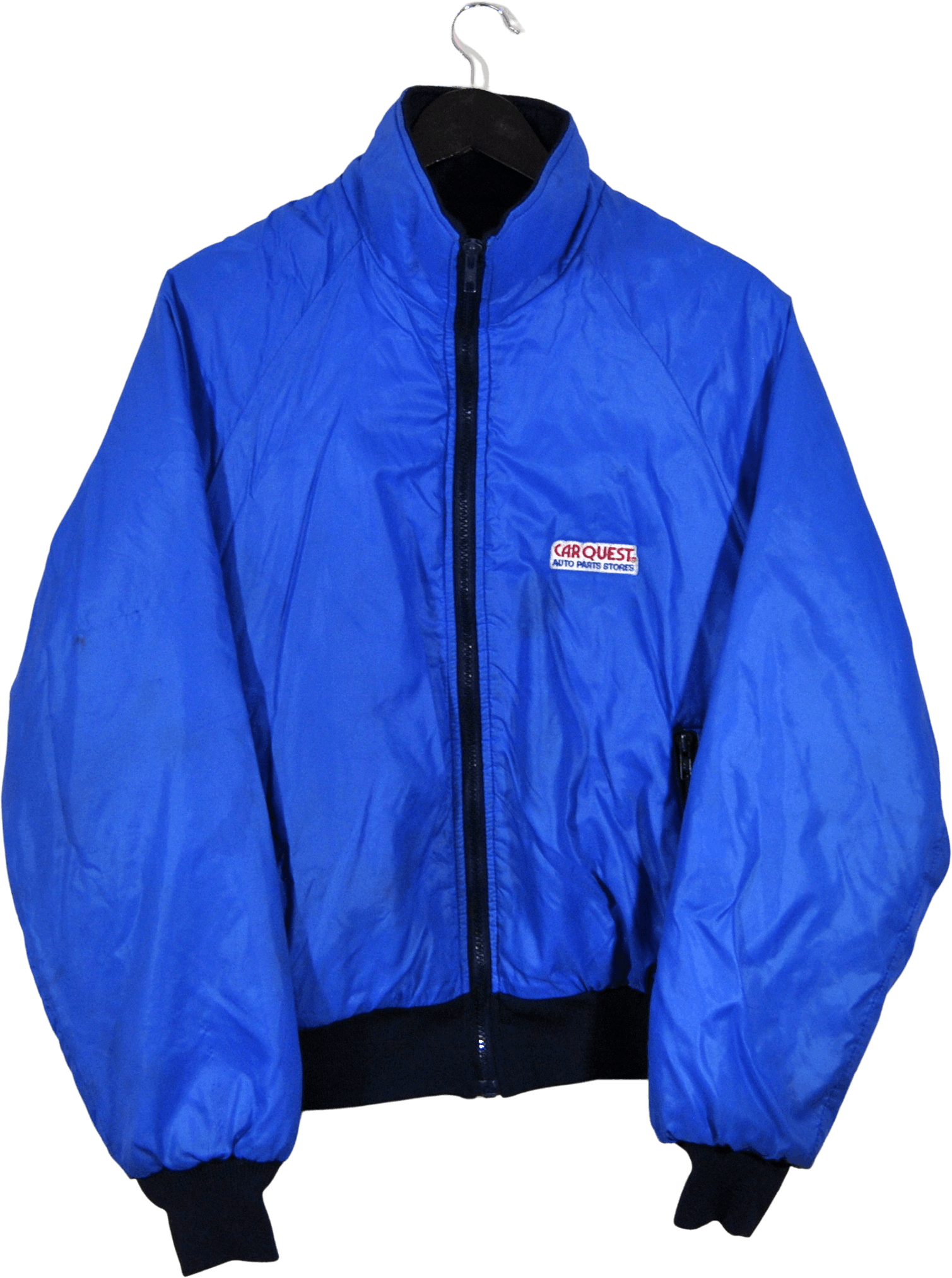 Vintage 80's Blue Mechanic Bomber Jacket by K-Brand | Shop THRILLING