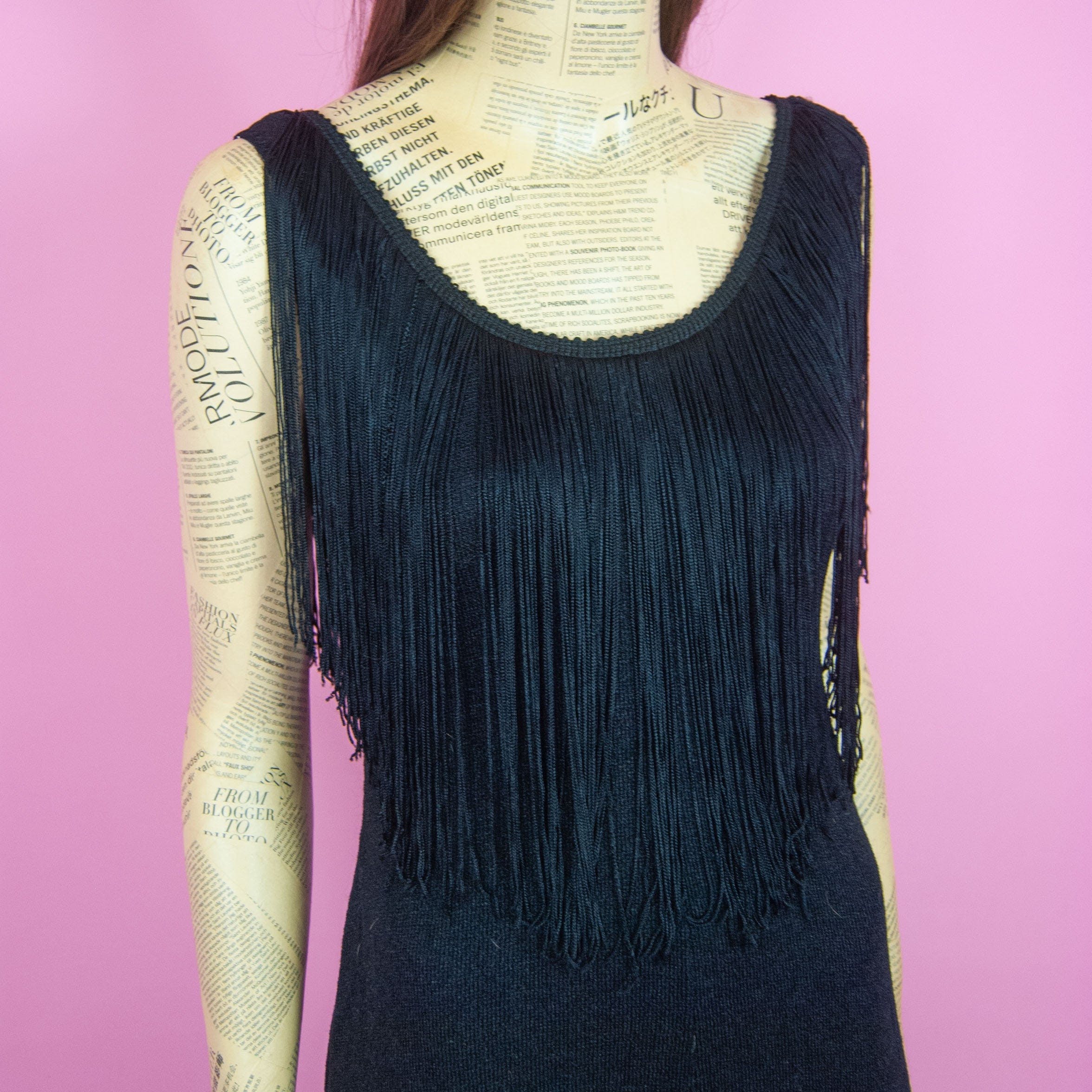 Vintage 70's Fringe Maxi Dress by Ayers Unlimited | Shop THRILLING