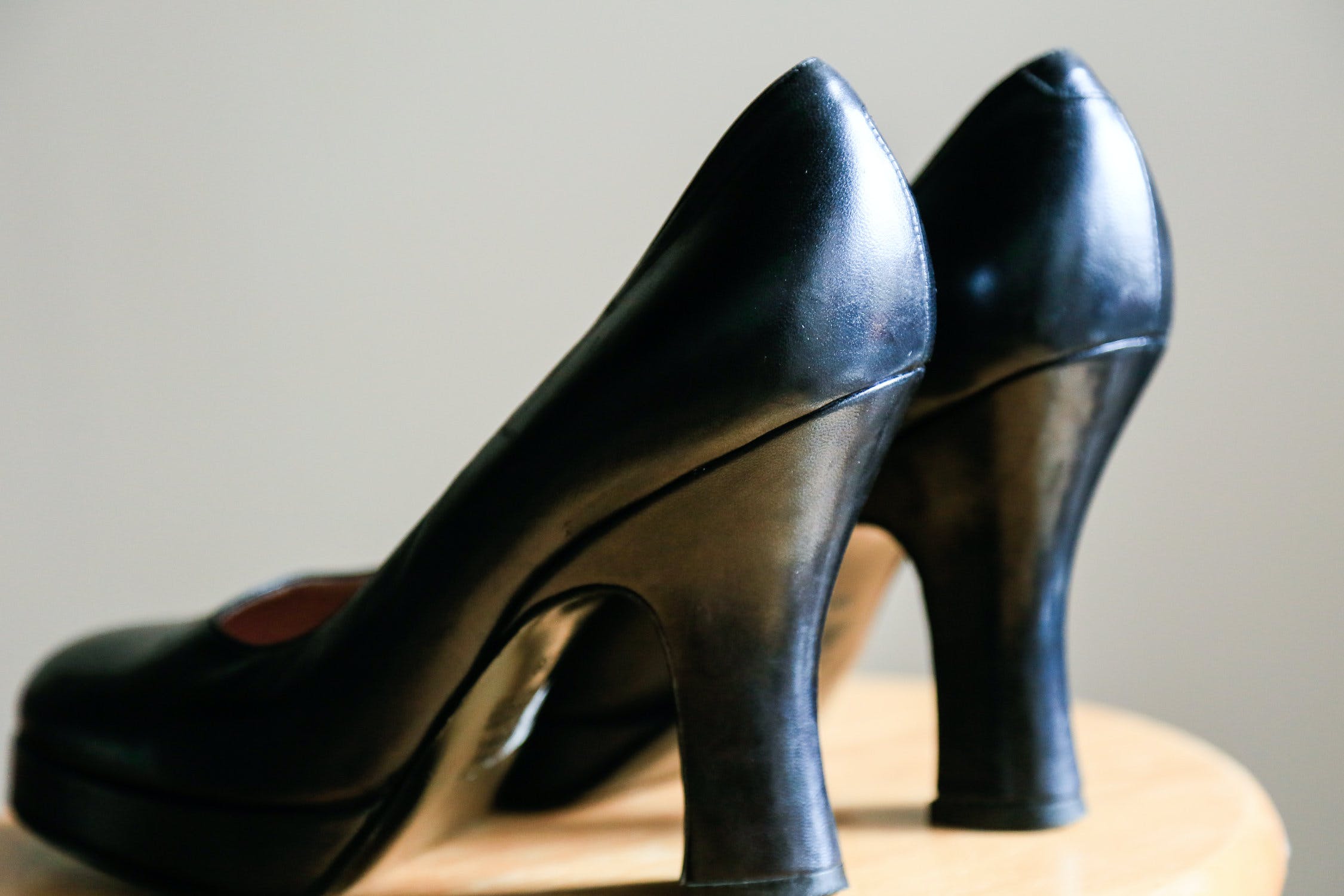 Vintage Black Lambskin Pin Up Heels by Sandro Vicari | Shop THRILLING