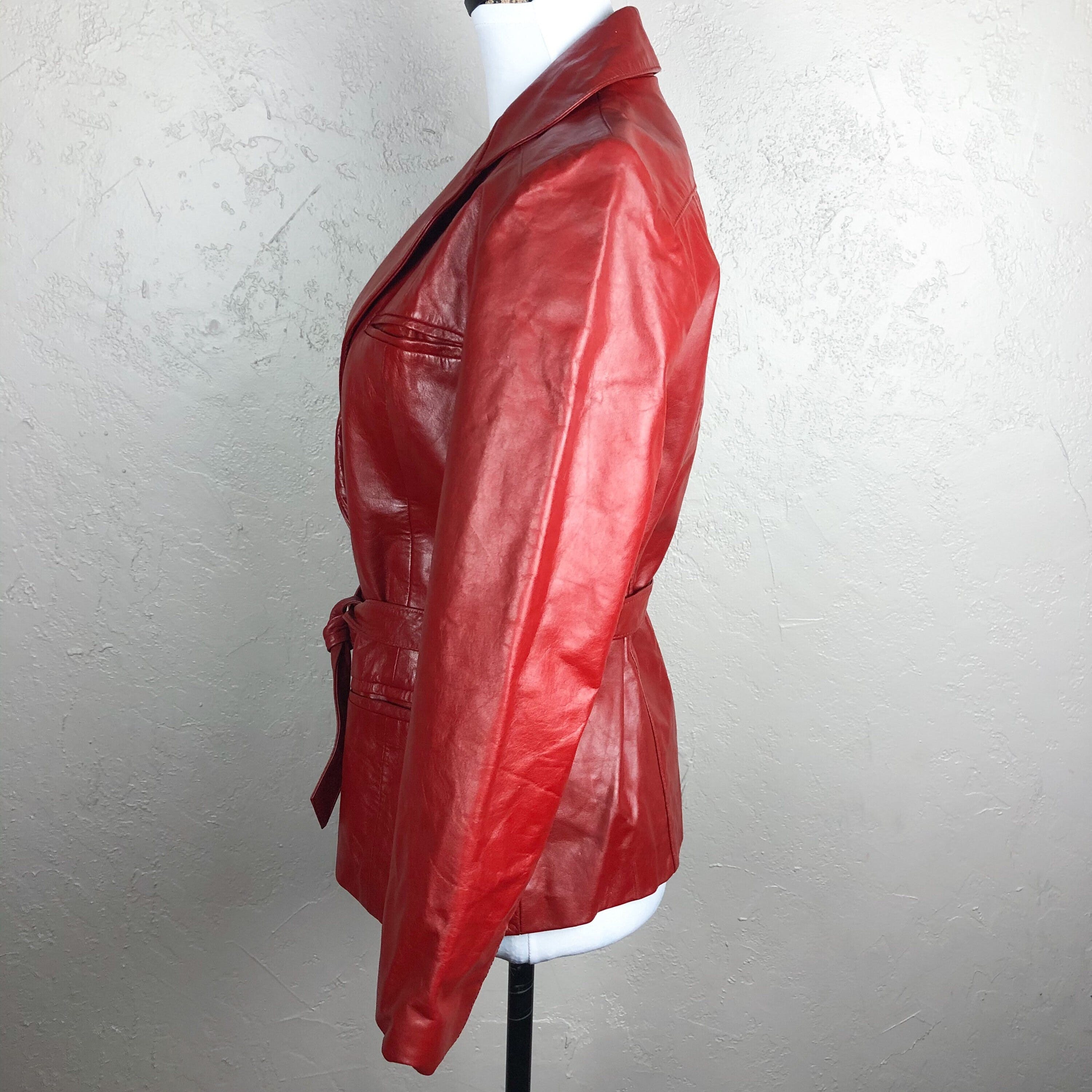 Vintage 70’s Red Leather Jacket | Shop THRILLING