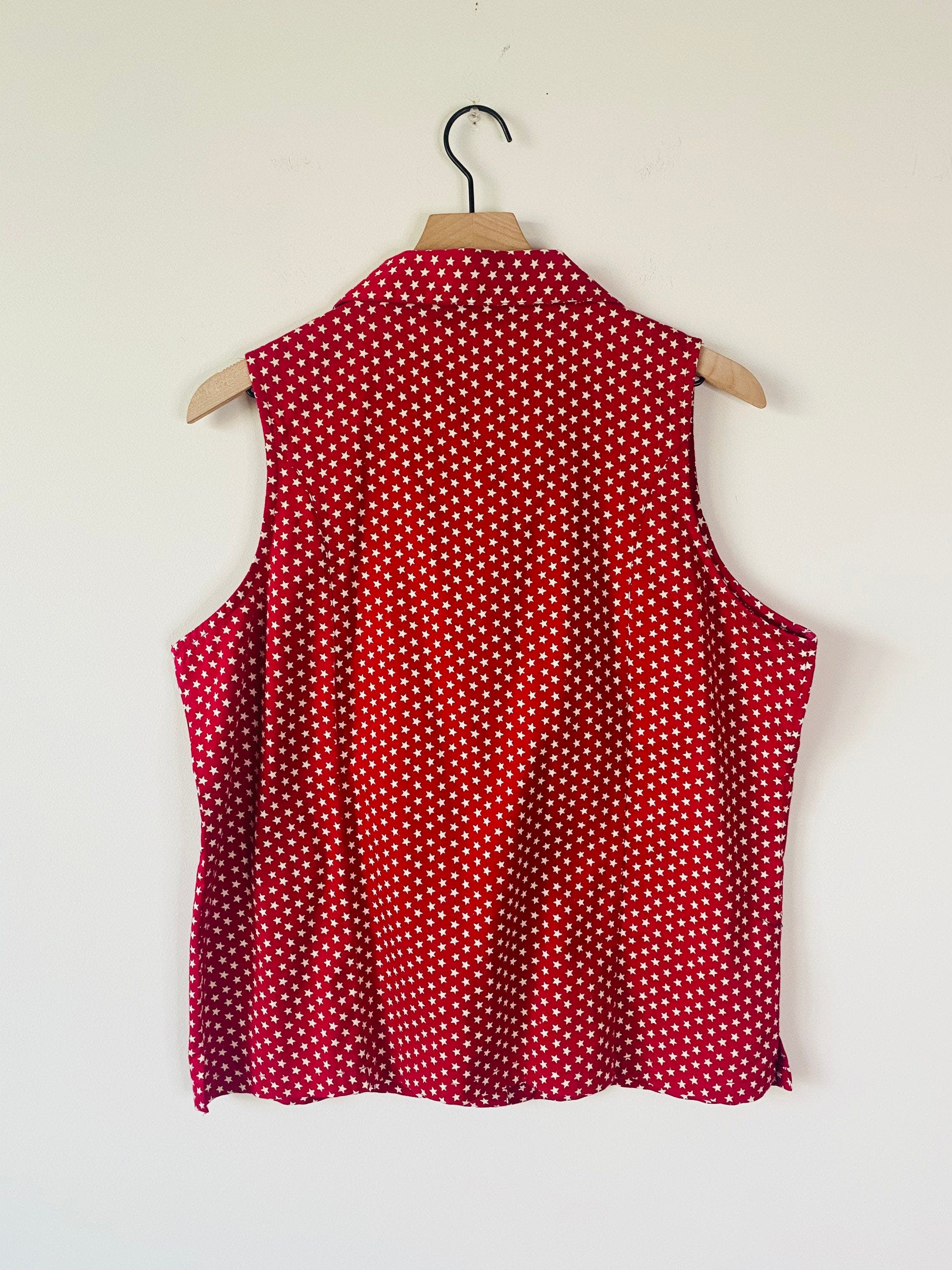 Vintage 90's Red Star Tank by Tan Zara | Shop THRILLING