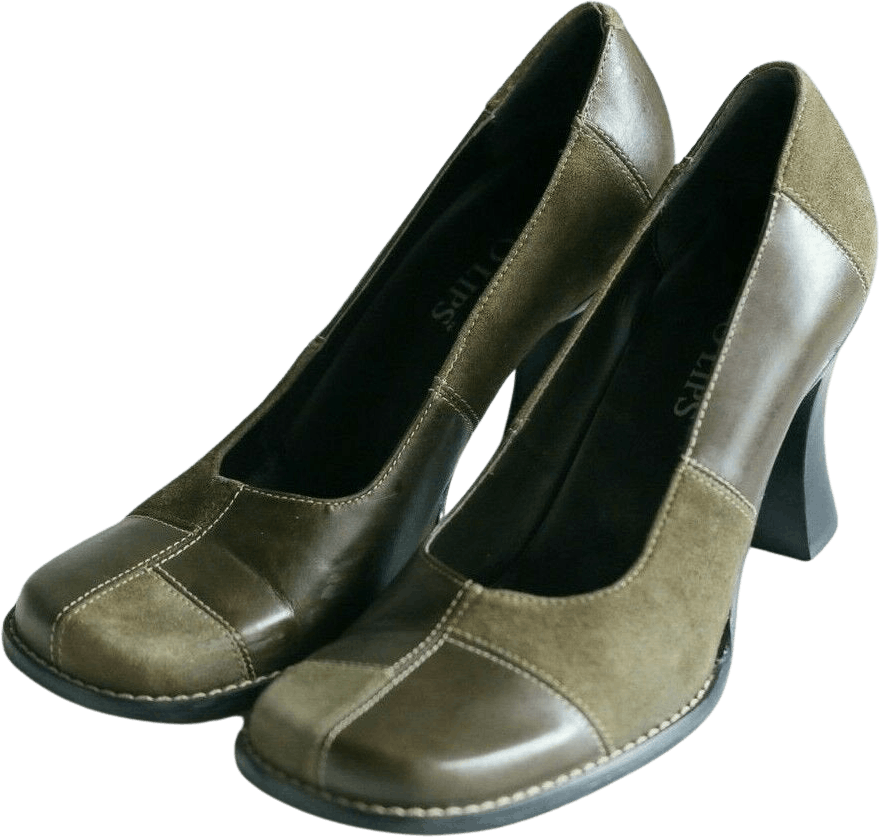 Vintage 90's Suede Patchwork High Heels | Shop THRILLING
