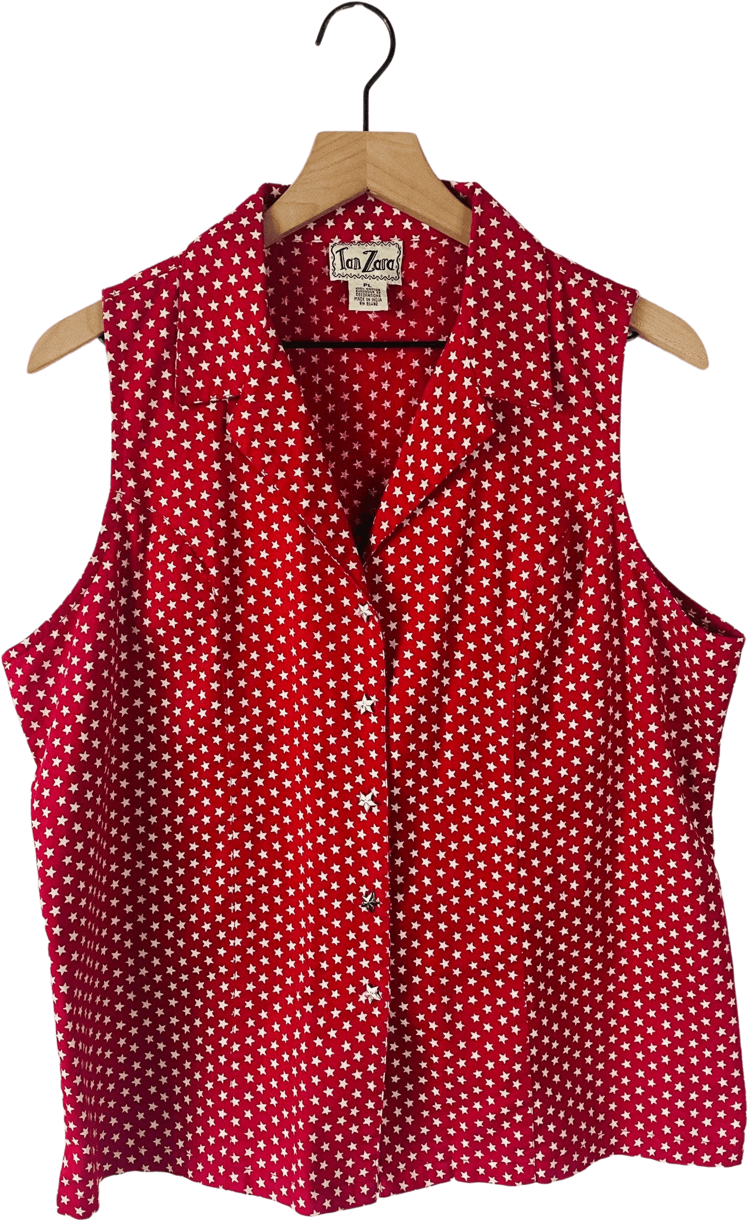 Vintage 90's Red Star Tank by Tan Zara | Shop THRILLING