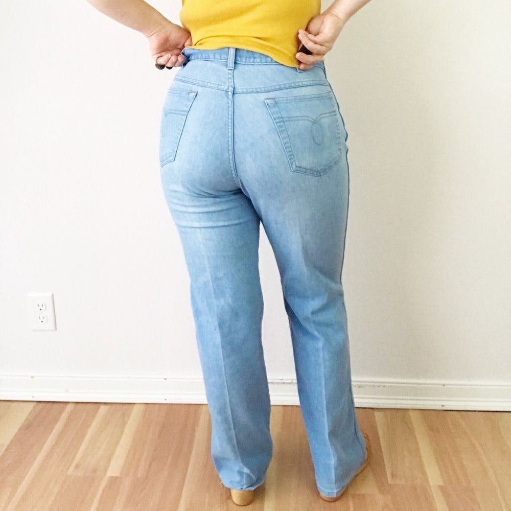 Vintage 80's Boot Cut Light Wash Jeans | Shop THRILLING