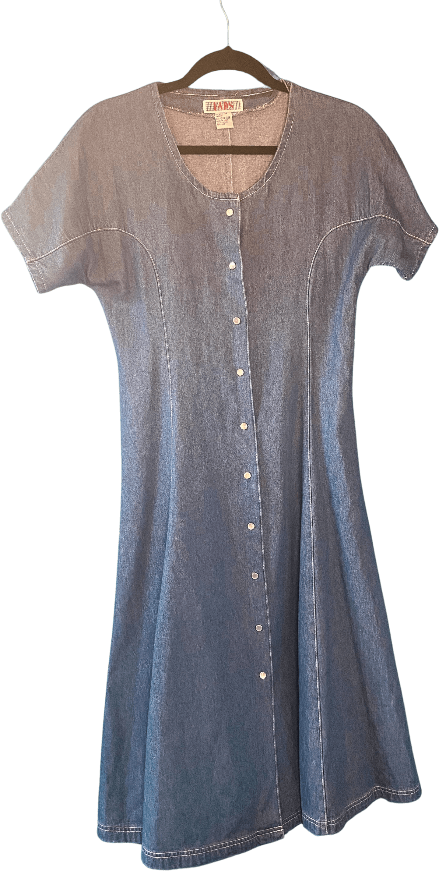 Vintage 90’s Button Up Denim Dress by FADS | Shop THRILLING