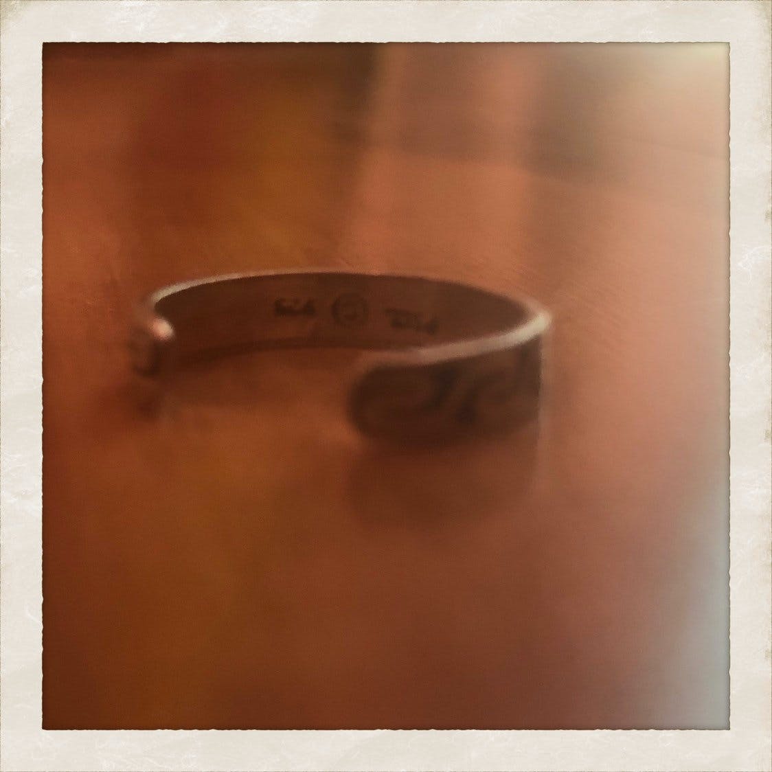 Vintage Engraved Sterling Silver Open Back Ring | Shop THRILLING