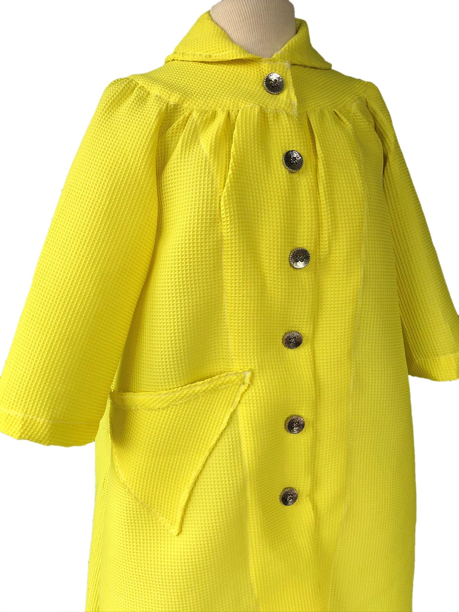 Vintage 60’s Yellow Crepe Coat | Shop THRILLING