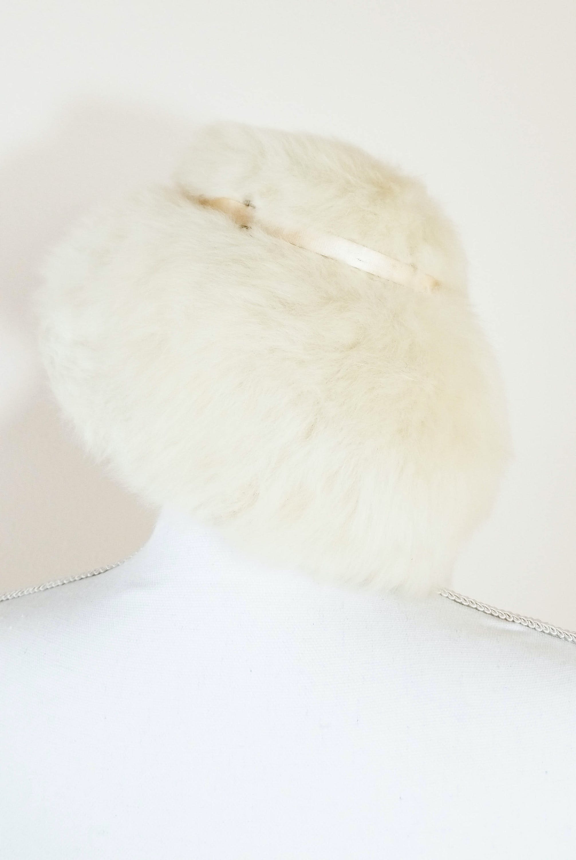 Vintage 40’s Cream Fur Bucket Hat by Mousse | Shop THRILLING