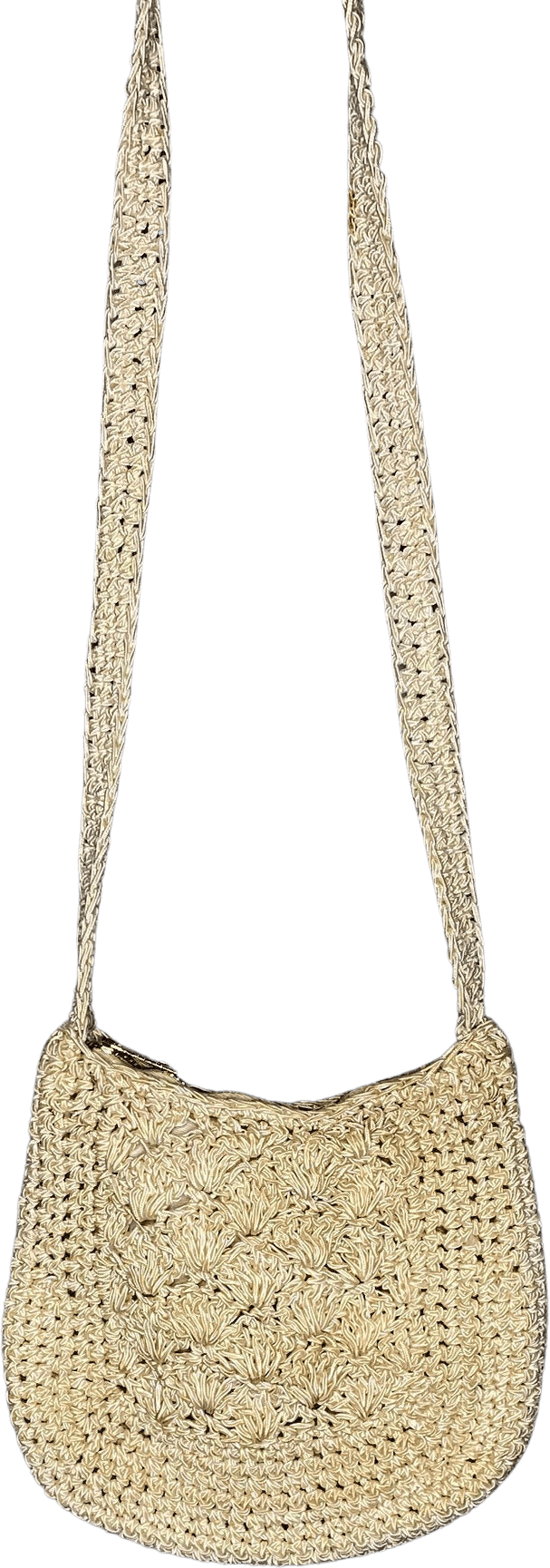 Vintage 70's Ivory Macrame Shoulder Bag by ADG Fashion | Shop THRILLING