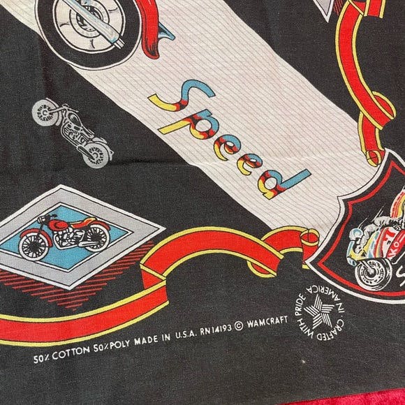 Vintage Black and Red Motorcycle Bandana by Harley Davidson | Shop ...