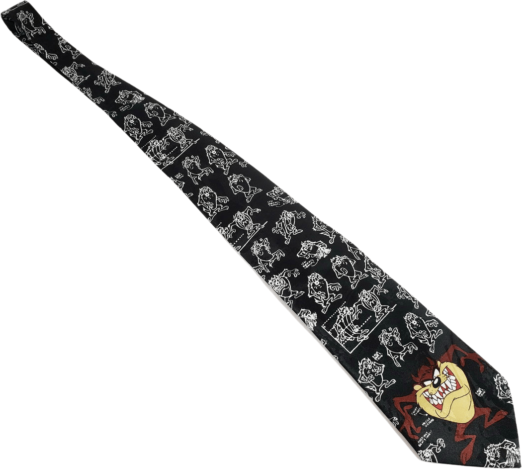 Vintage 90's Looney Tunes Taz Tasmanian Devil Tie by Looney Tunes ...