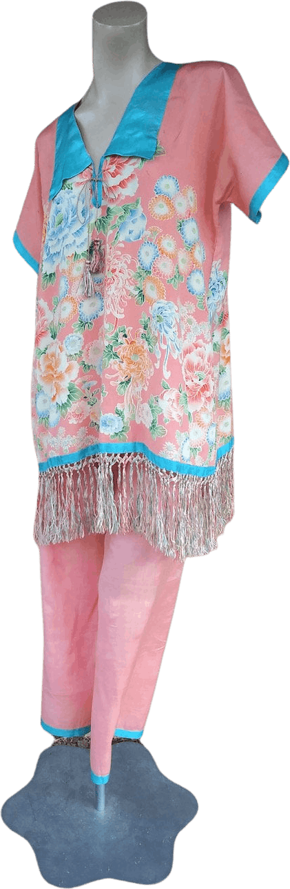 Vintage 20’s Silk Lounging Beach Pajamas | Shop THRILLING