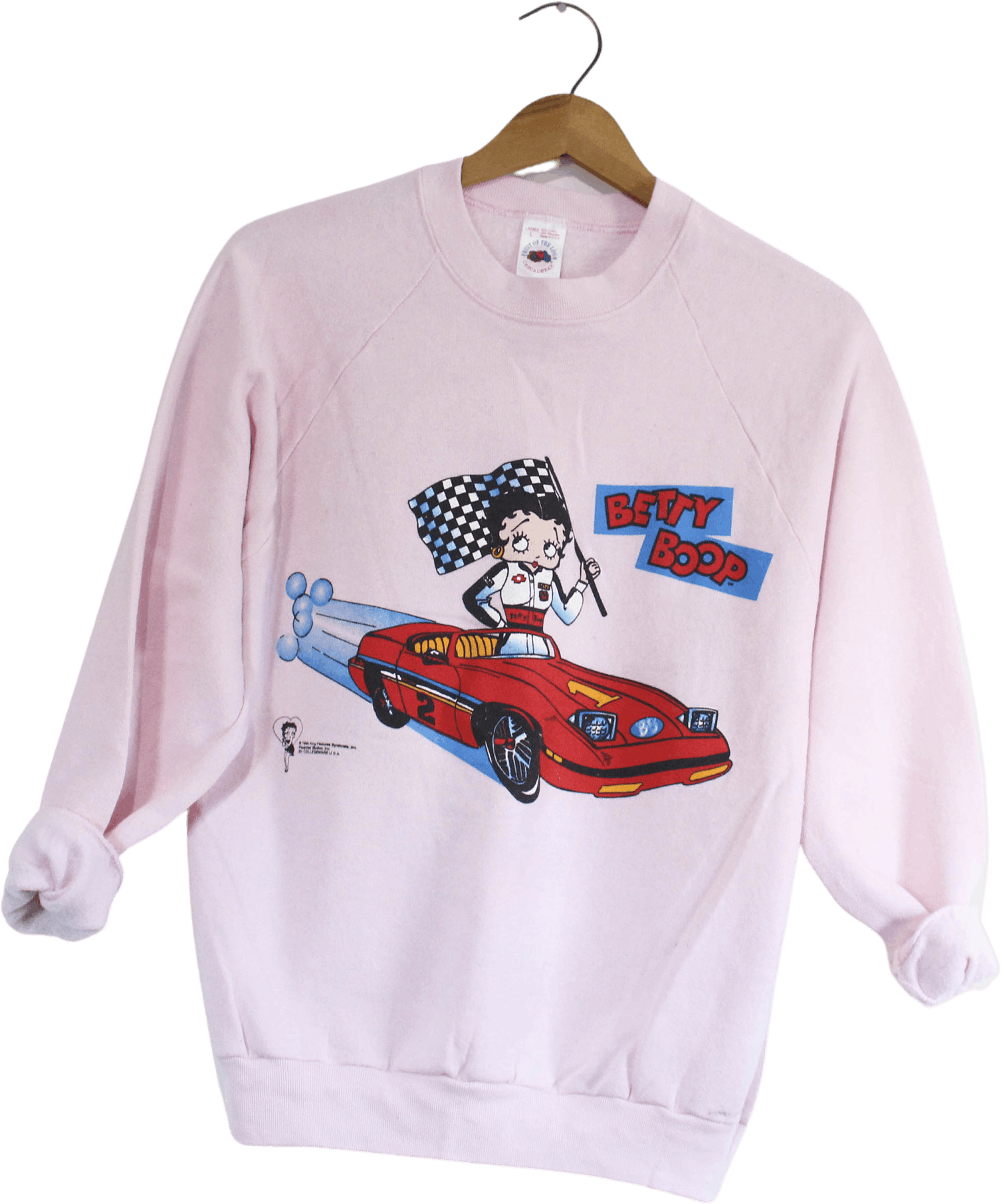 Vintage 90’s Betty Boop Race Car Sweatshirt by Fruit of the Loom | Shop ...