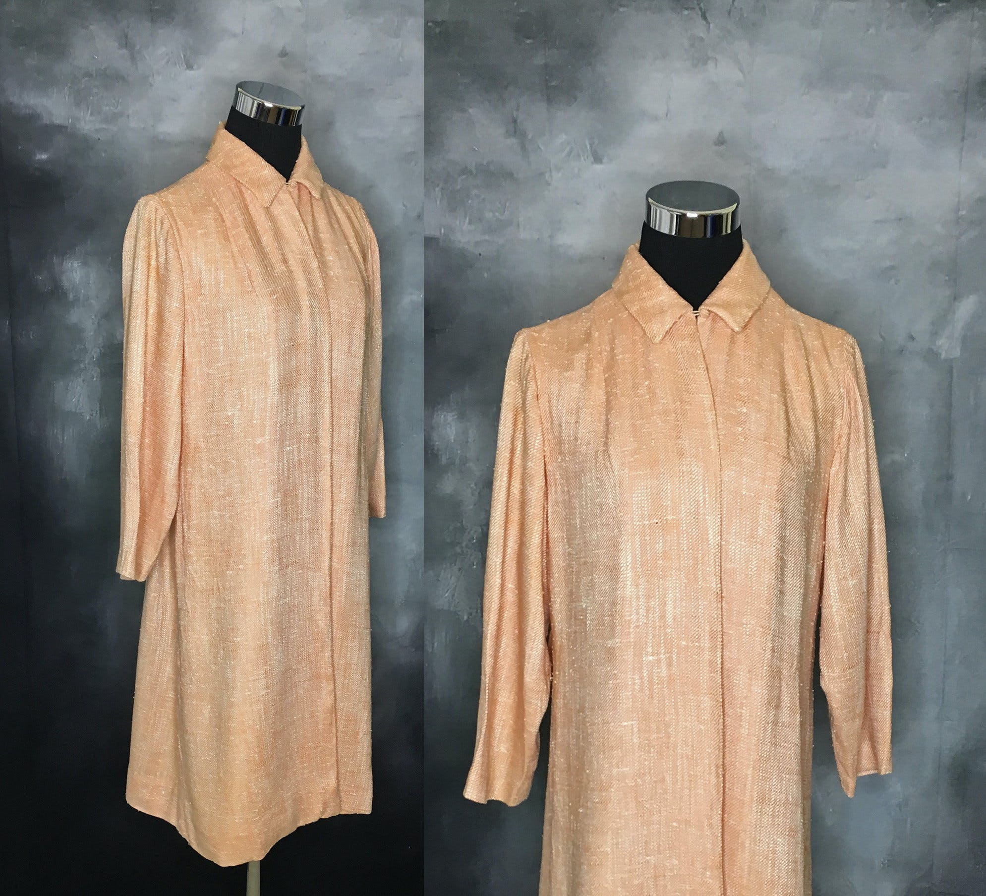 Vintage 70's Three Quarter Sleeves Coral Coat | Shop THRILLING