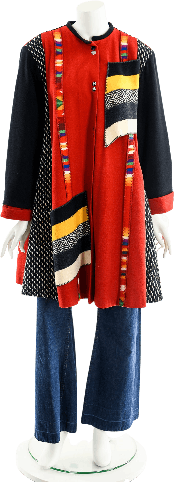 Vintage Rainbow Wool Coat by COLORATURA | Shop THRILLING