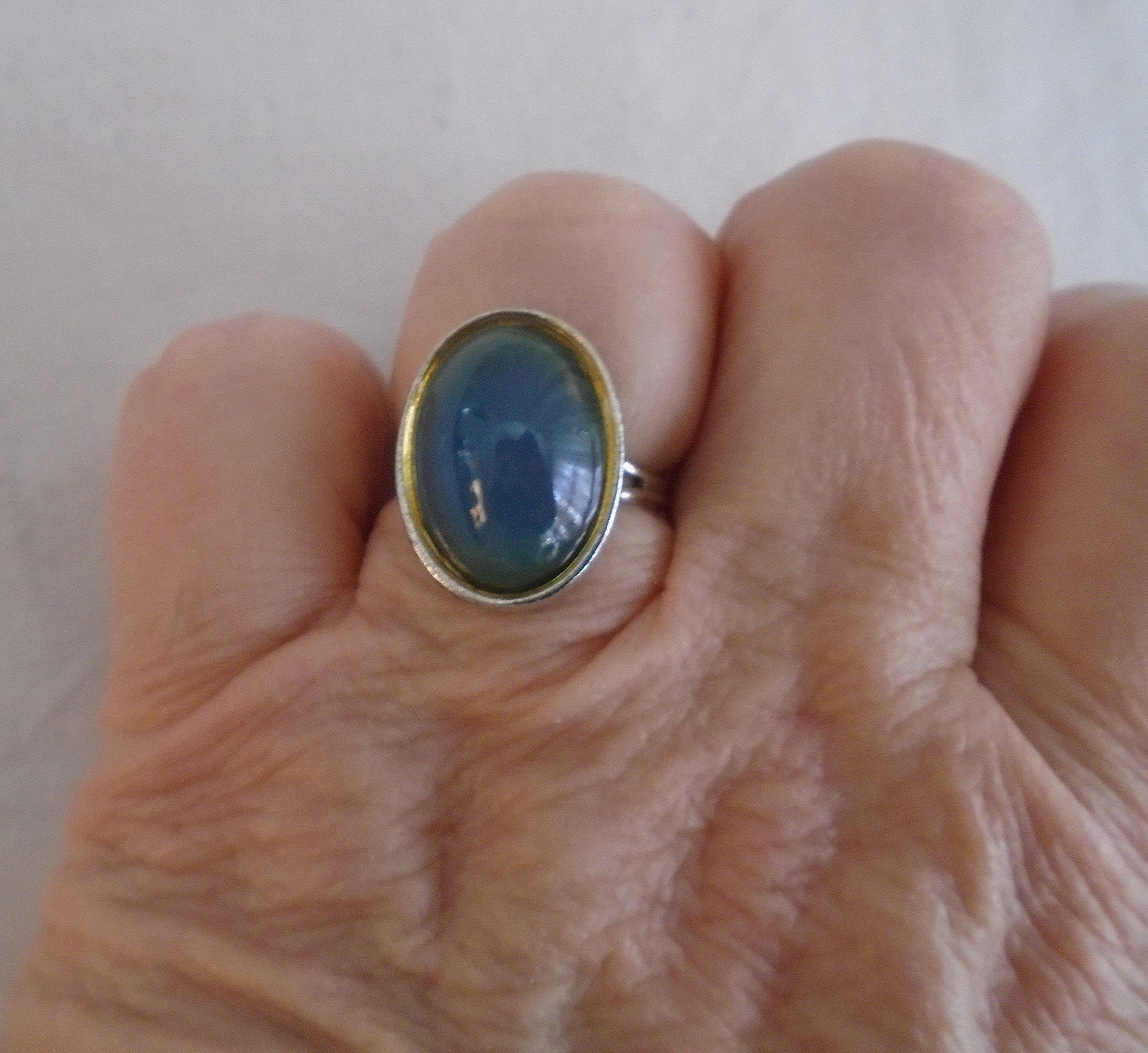 Vintage 90’s Does 70's Silver Adjustable Mood Ring | Shop THRILLING