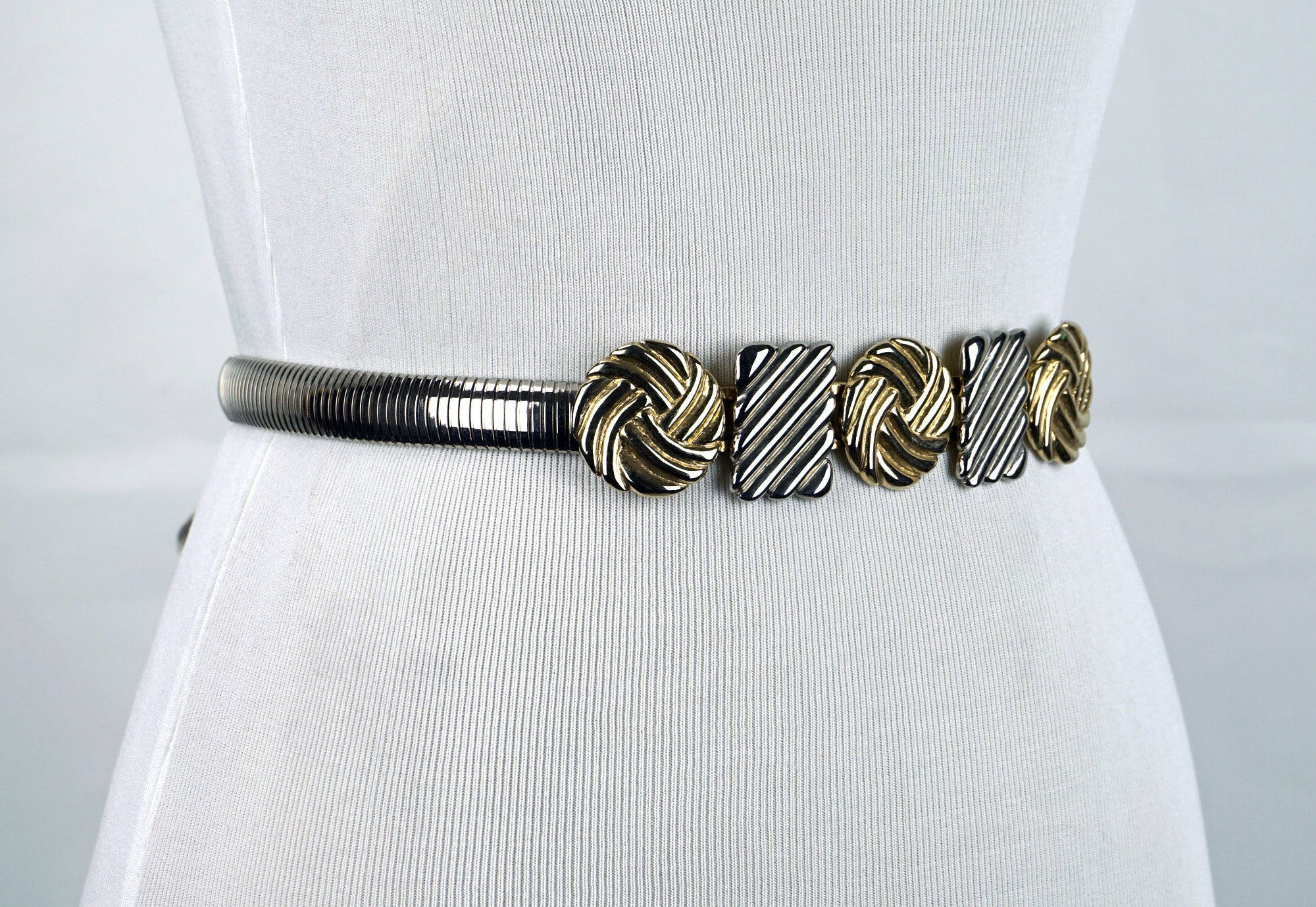 Vintage 80's Gold And Silver Stretch Belt | Shop THRILLING