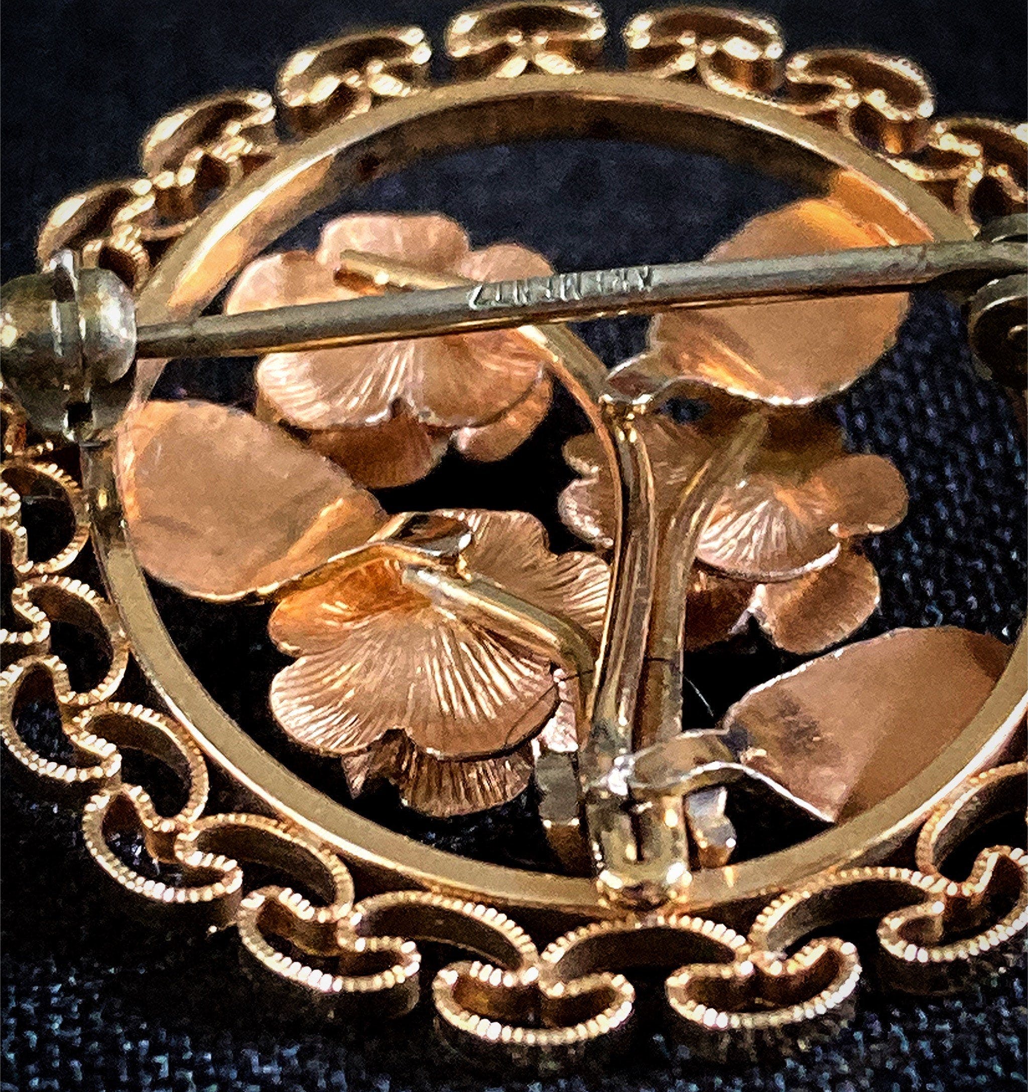 Vintage 50’s/60’s Gold Rose Brooch Pin by Krementz | Shop THRILLING