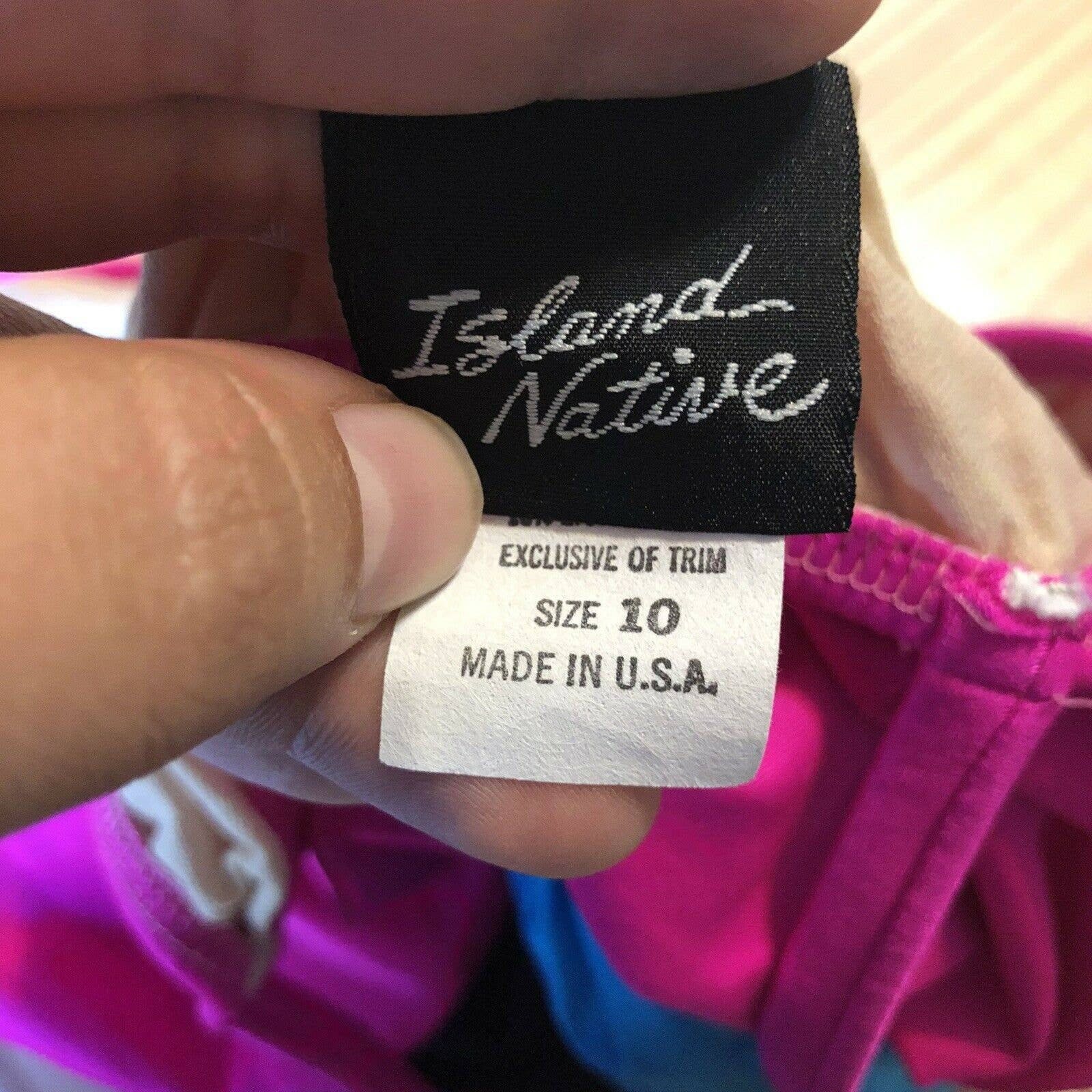 Vintage 80’s 90’s Colorblock Swimsuit Black Pink Blue by Island Native ...