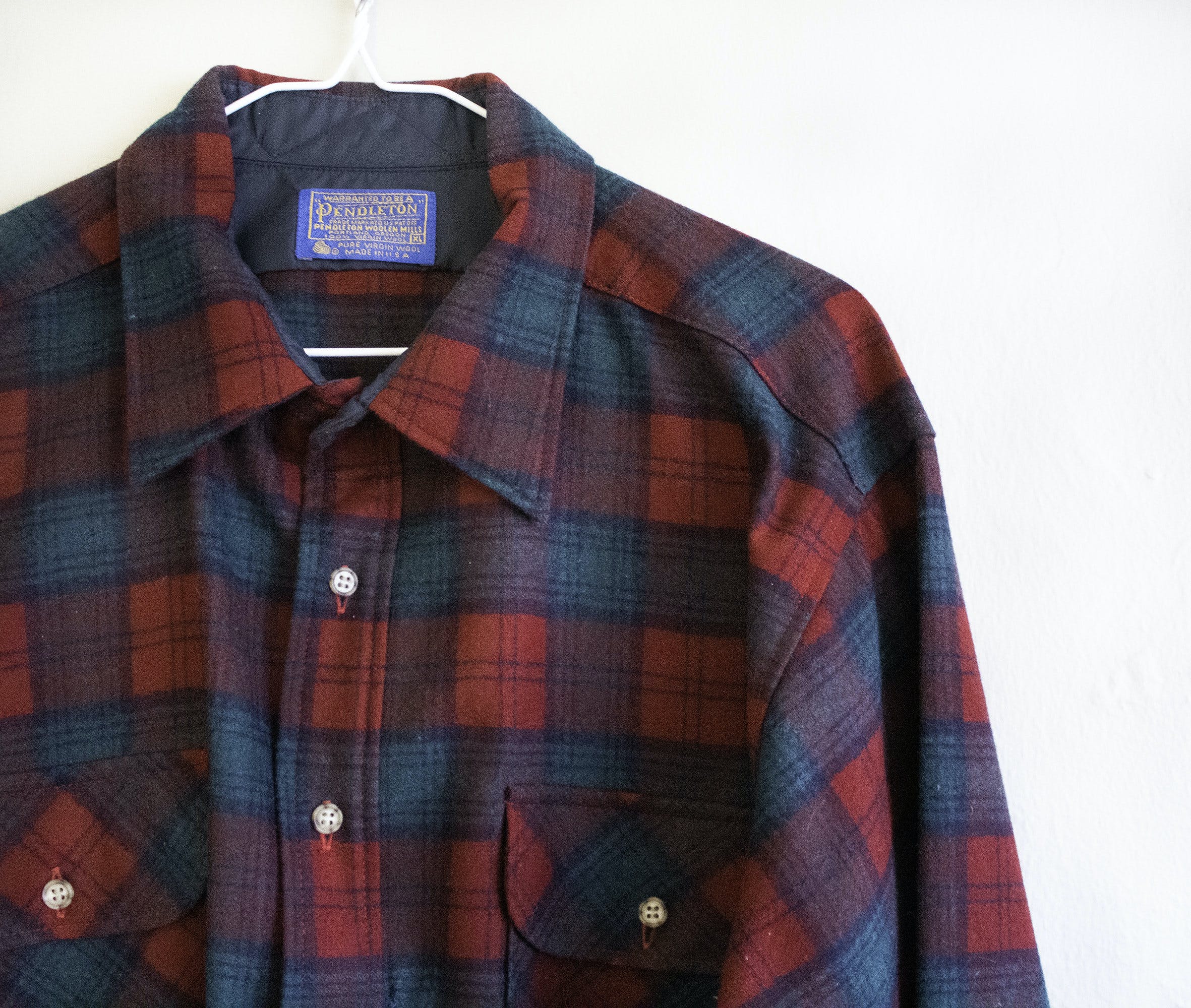 Vintage Red and Green Flannel Shirt by Pendleton | Shop THRILLING
